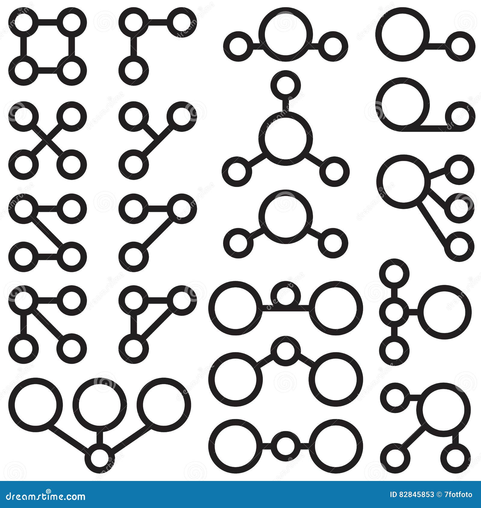 Set Round Elements for Design Stock Vector - Illustration of circle ...