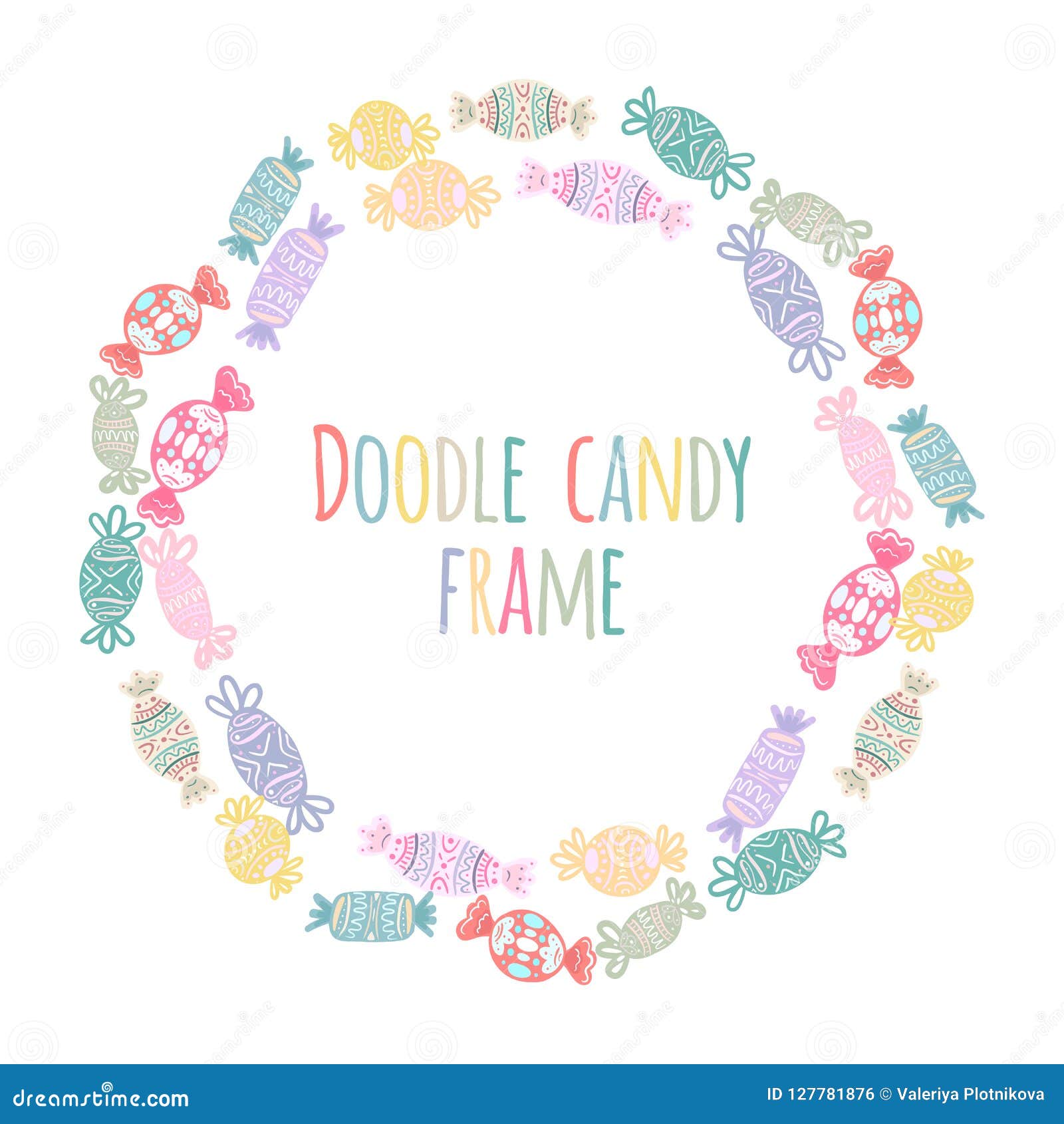 Candy Doodle Frames Stock Illustrations – 89 Candy Doodle Frames Stock ...