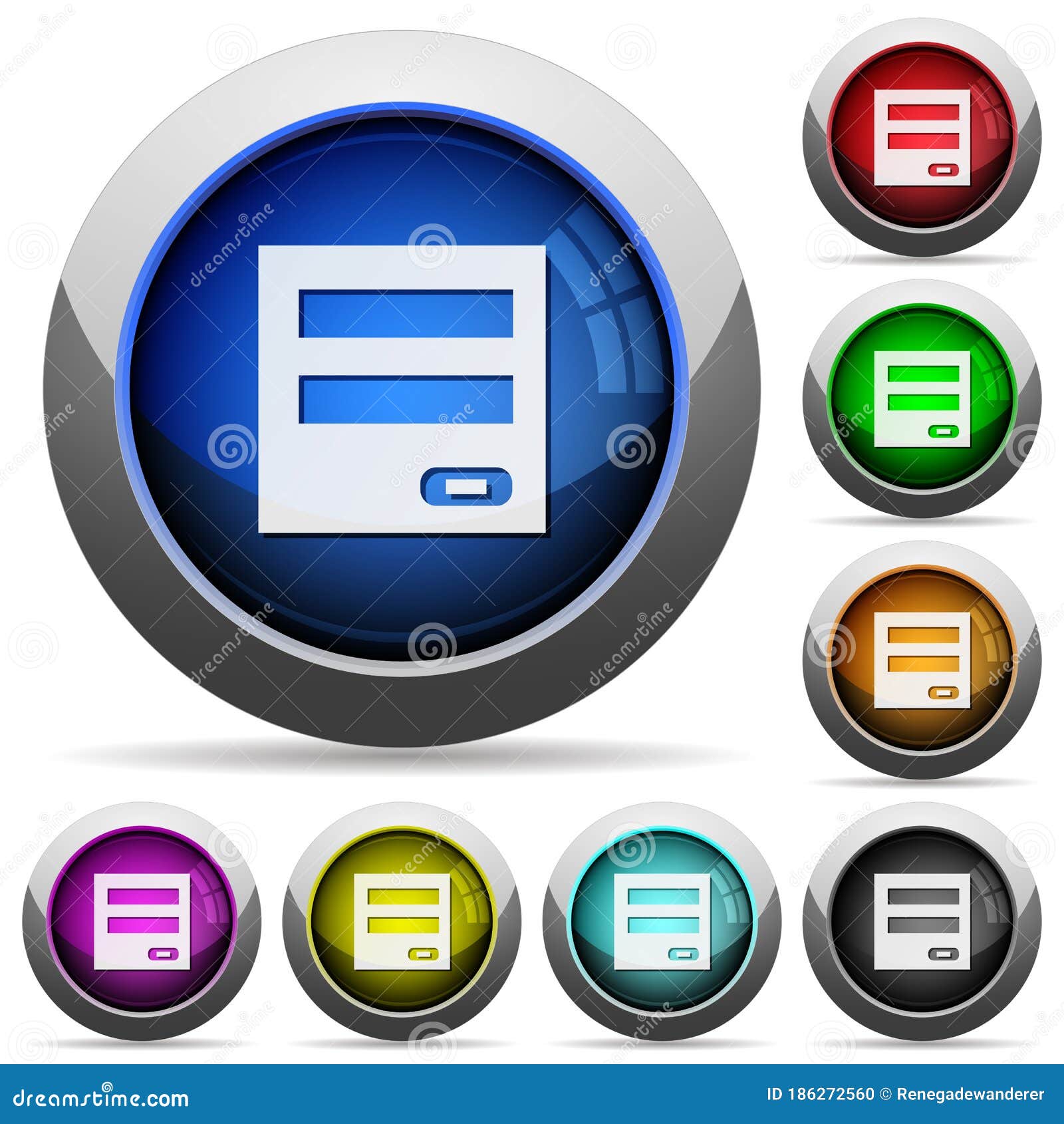 Login panel button set stock vector. Illustration of member - 186272560