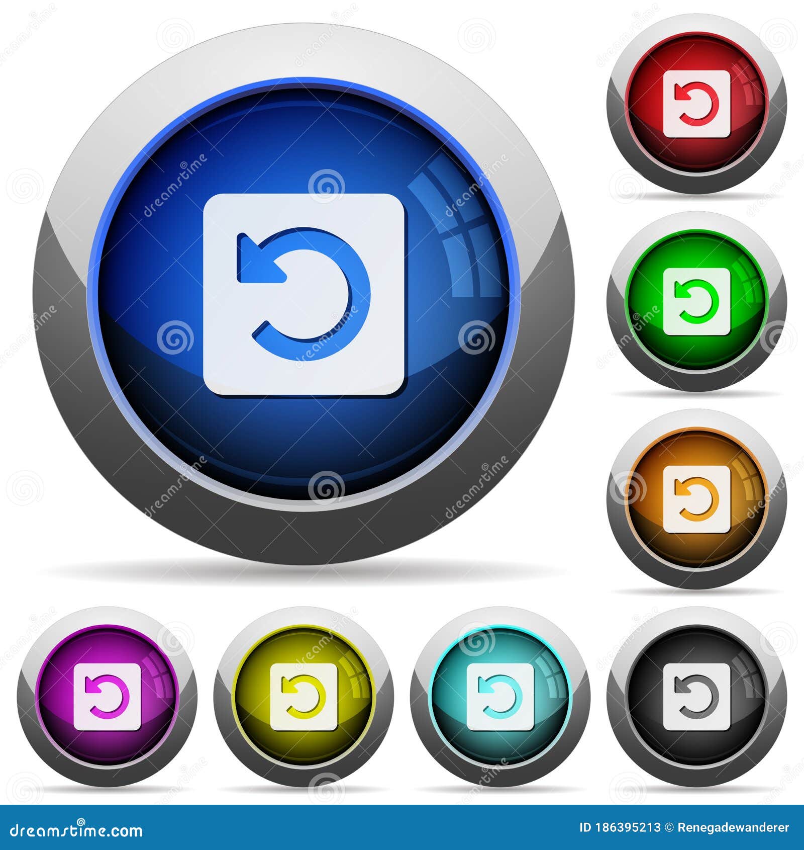 Rotate Left Icon Or Logo In Outline Cartoon Vector | CartoonDealer.com ...