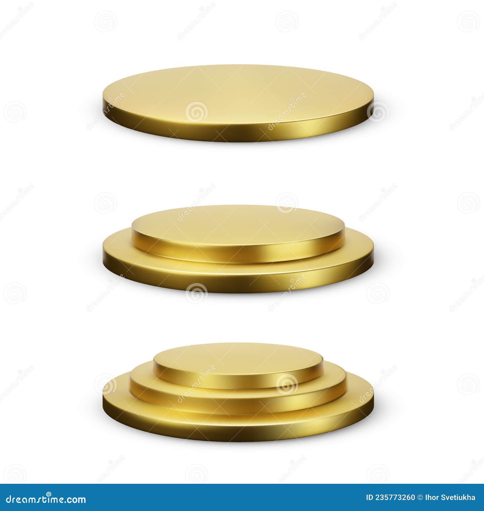 Podium Platform Or Stage, 3d White Stand, Realistic Product Display ...