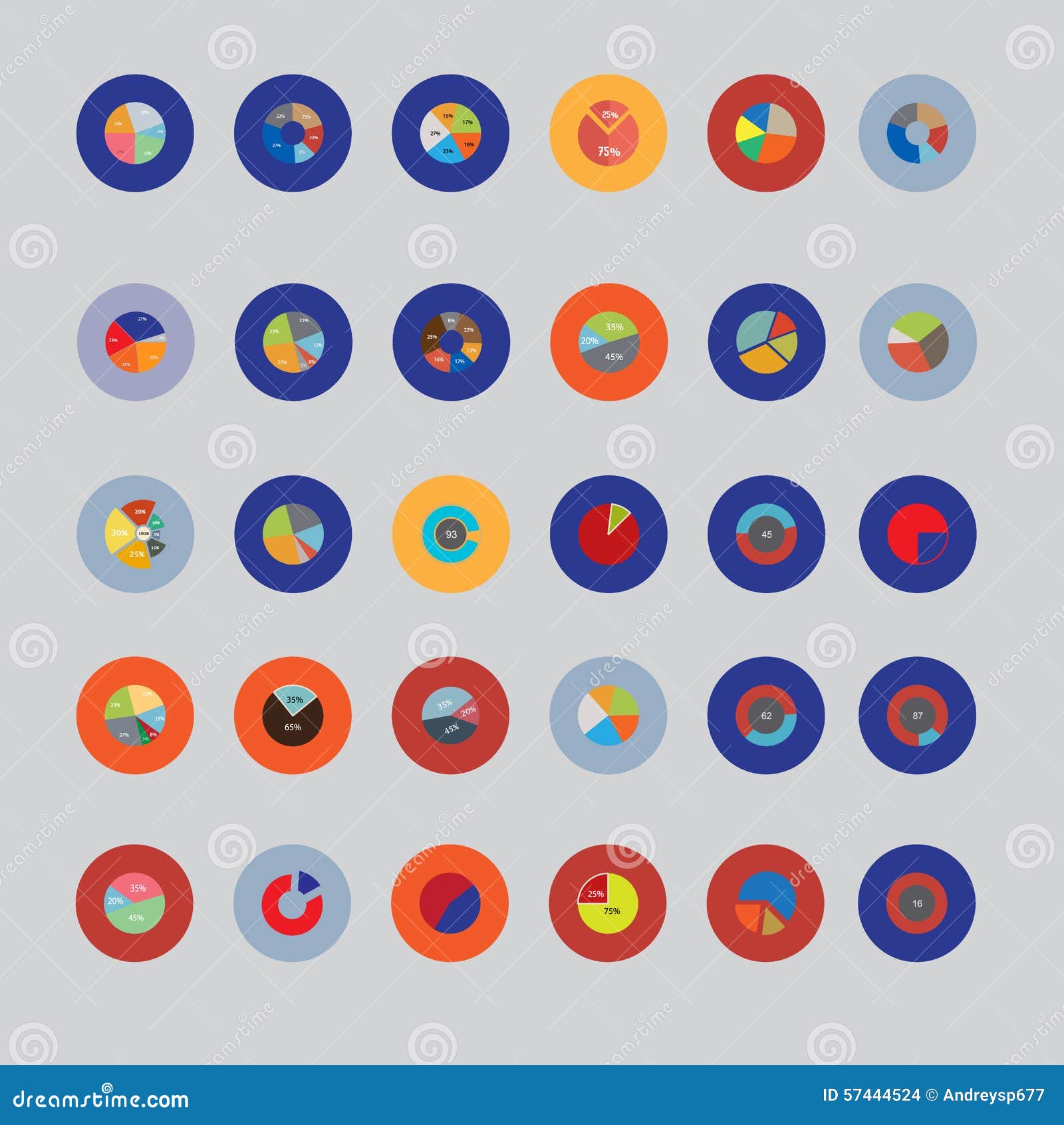 The Set is Round . Items for Business, Statistics and Reports Stock ...