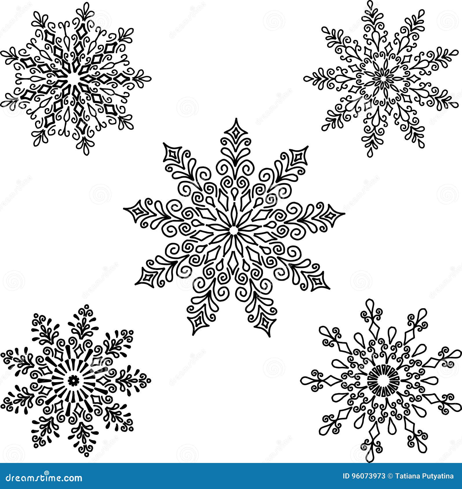 Set Round Motif Pattern Small Stock Illustration - Illustration of ...