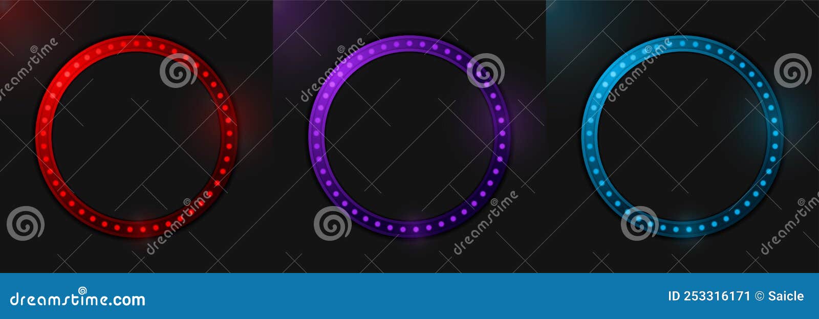 Retro Lights Banners Vector Illustration 67803146