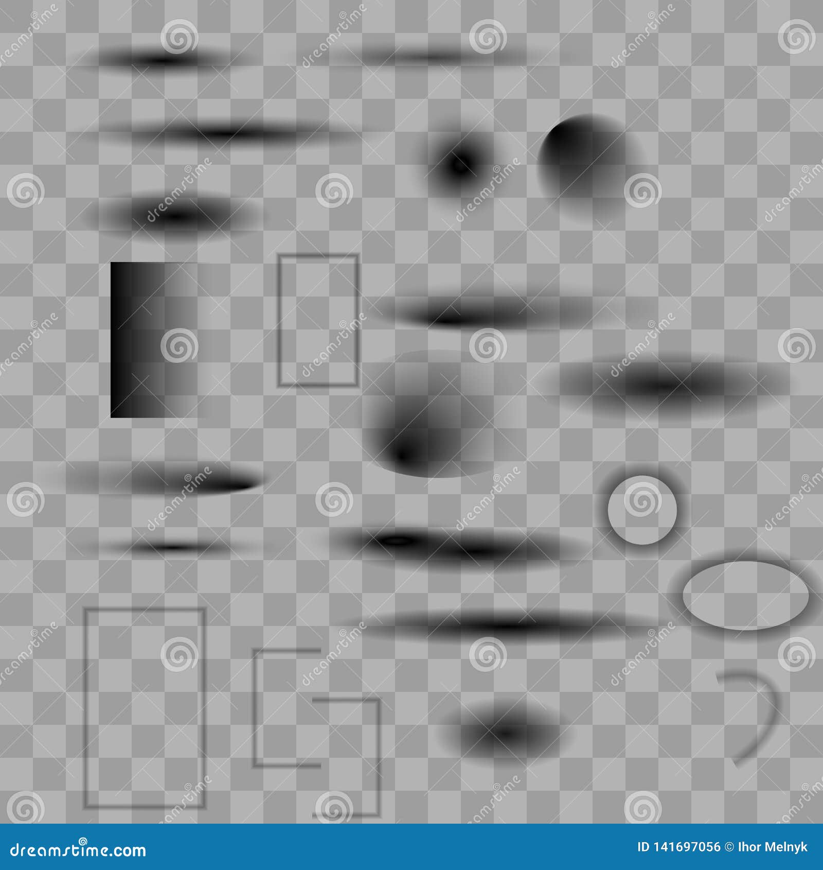 Square shadow effects stock vector. Illustration of collection - 141697056