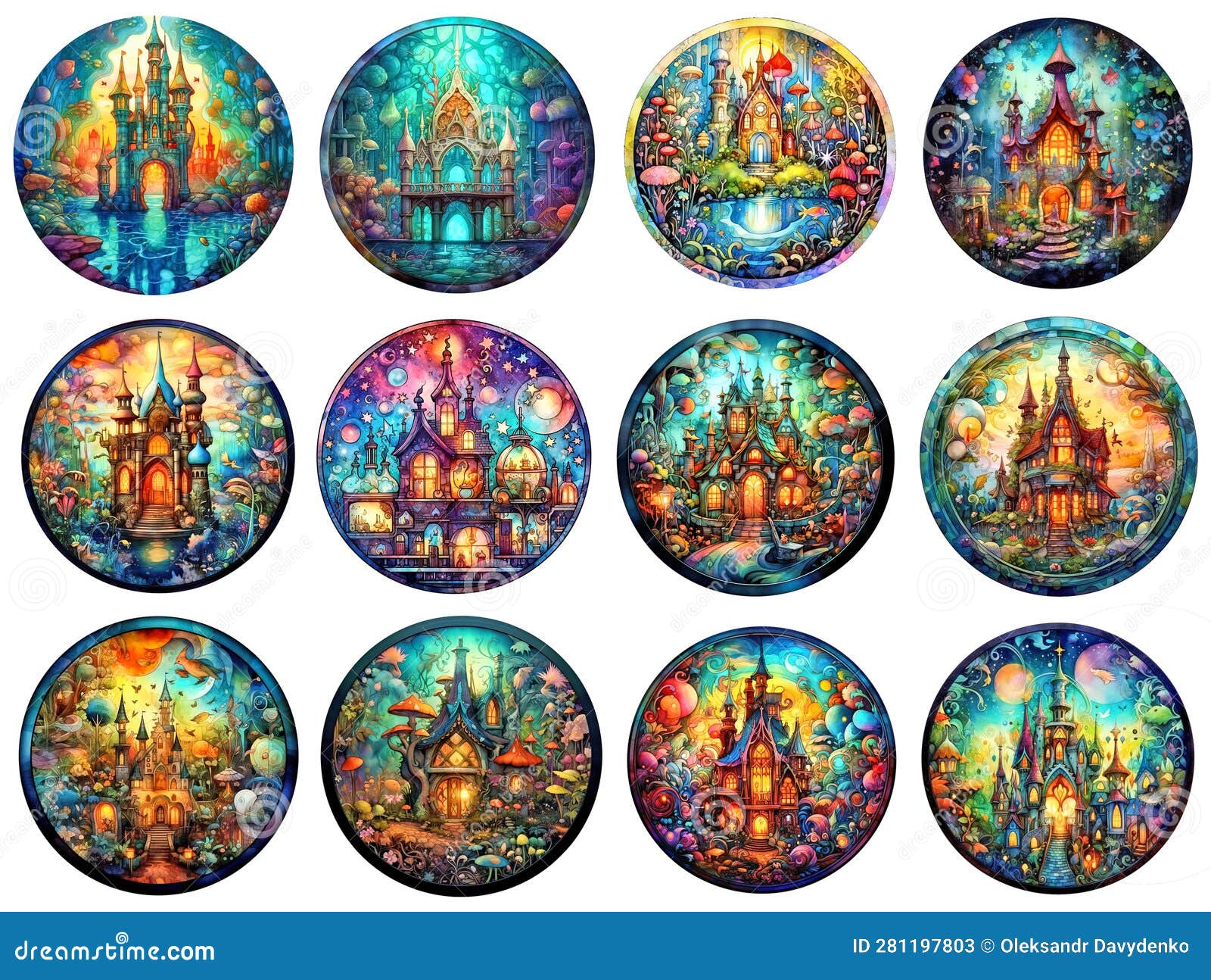 Generative AI Set Of Stickers Young- Stock Photography | CartoonDealer ...