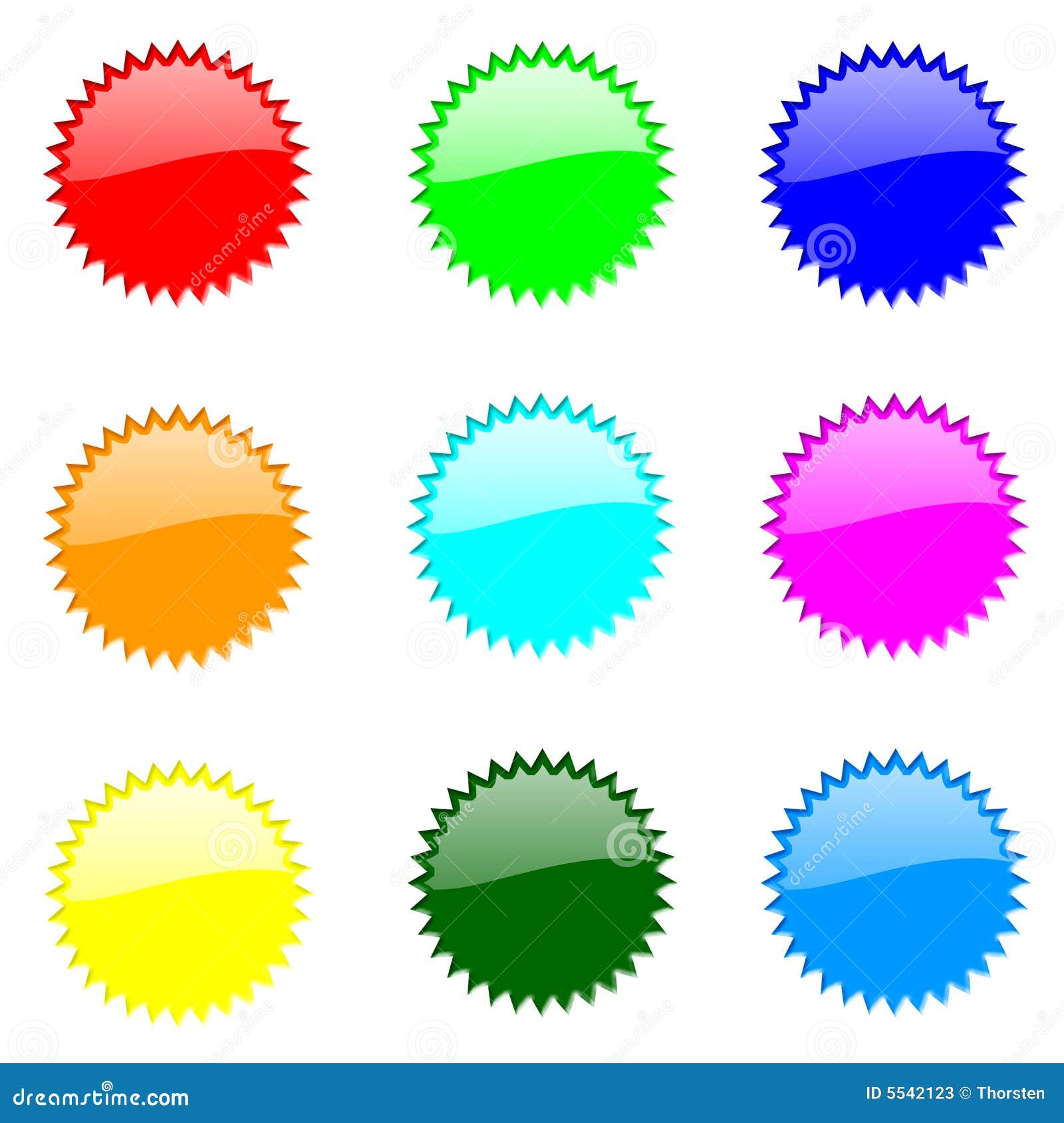 Set of Round Website Buttons Stock Illustration - Illustration of round ...