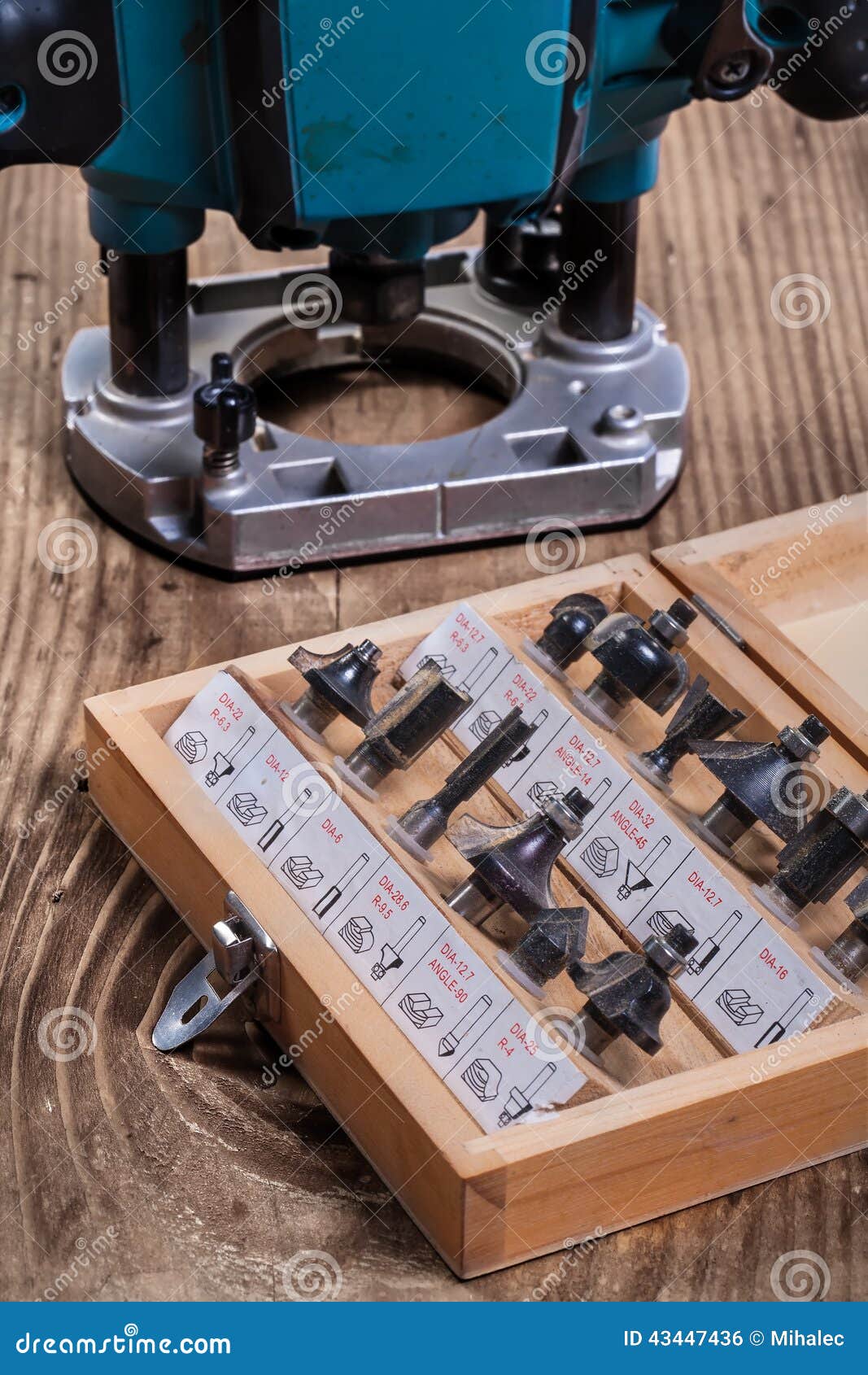 Set of Roundover Router Bits for Woodworking in Wooden Box and P Stock ...