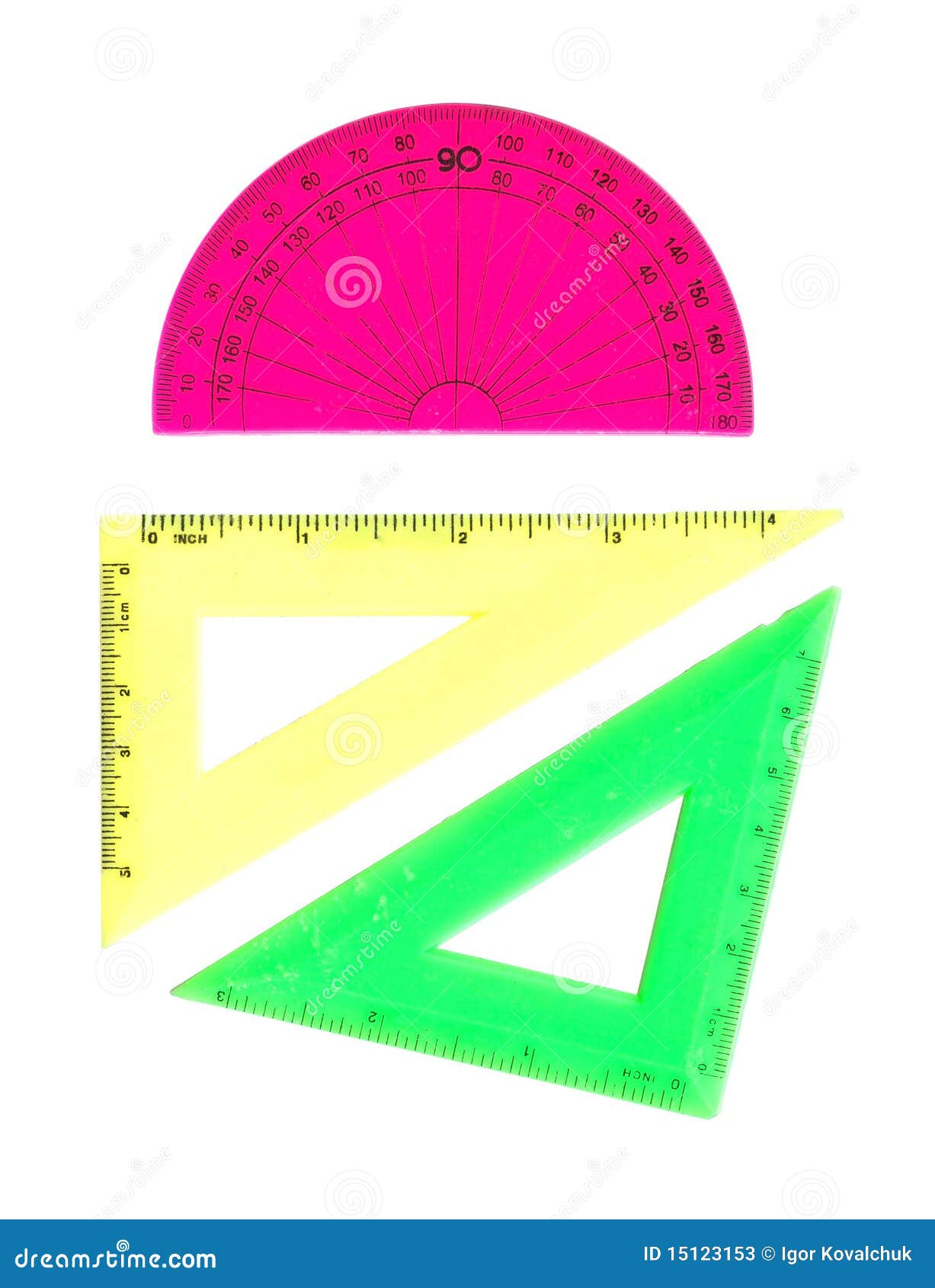 Set of rulers stock image. Image of degree, isolated - 15123153