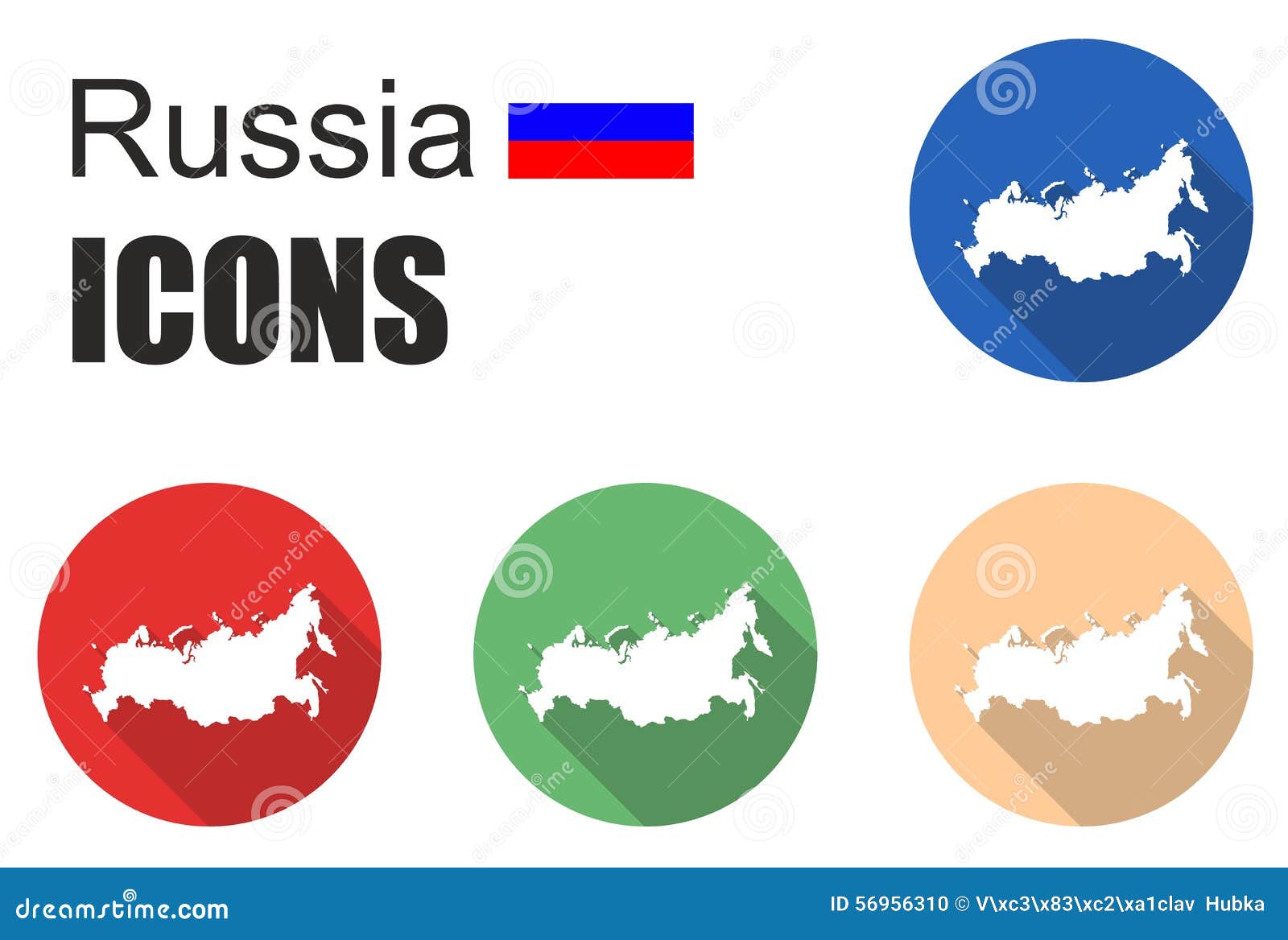 Set russia icons stock illustration. Illustration of asia - 56956310