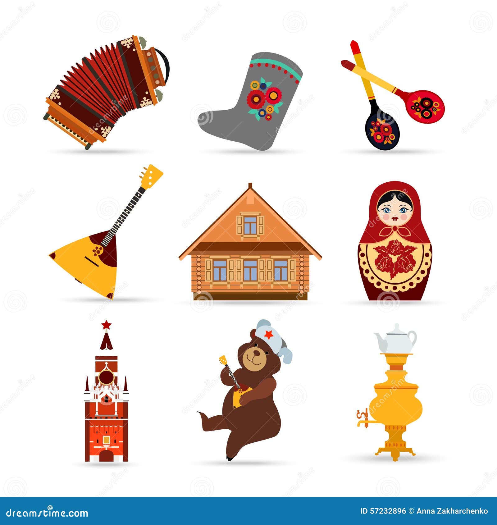 Set of Russia Travel Colorful Flat Icons Stock Vector - Illustration of ... Set of Russia Travel Colorful Flat Icons Stock Vector - Illustration of ...
