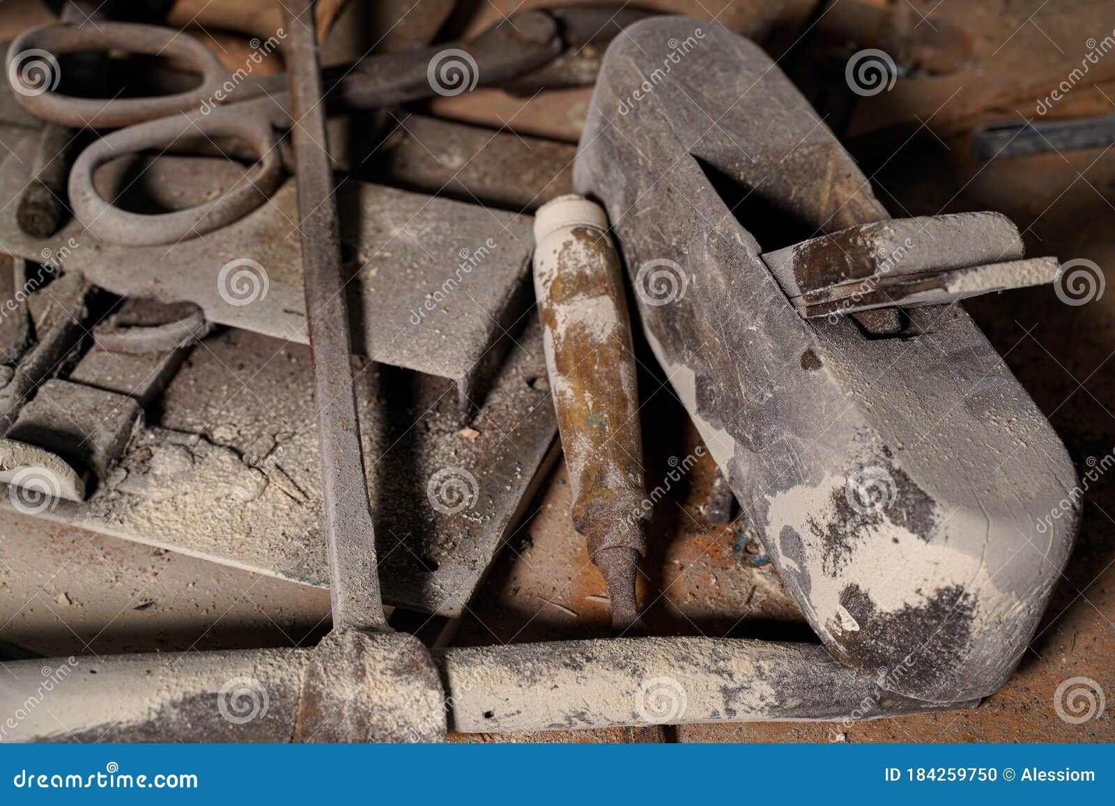 Set of Rusty Tools for Carpenter Stock Photo - Image of background ...