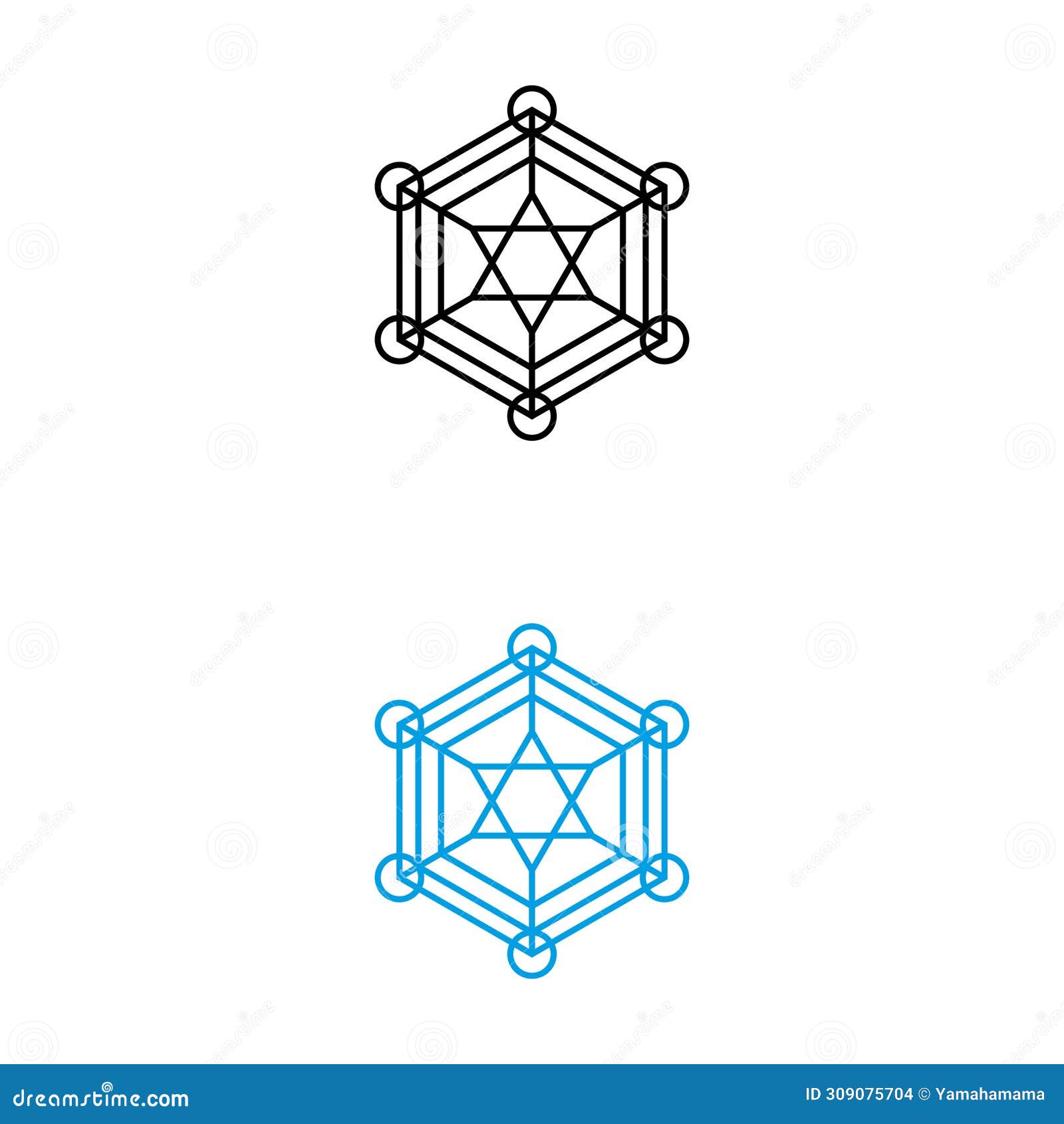 Sacred geometry 5 stock vector. Illustration of spiritual - 309075704