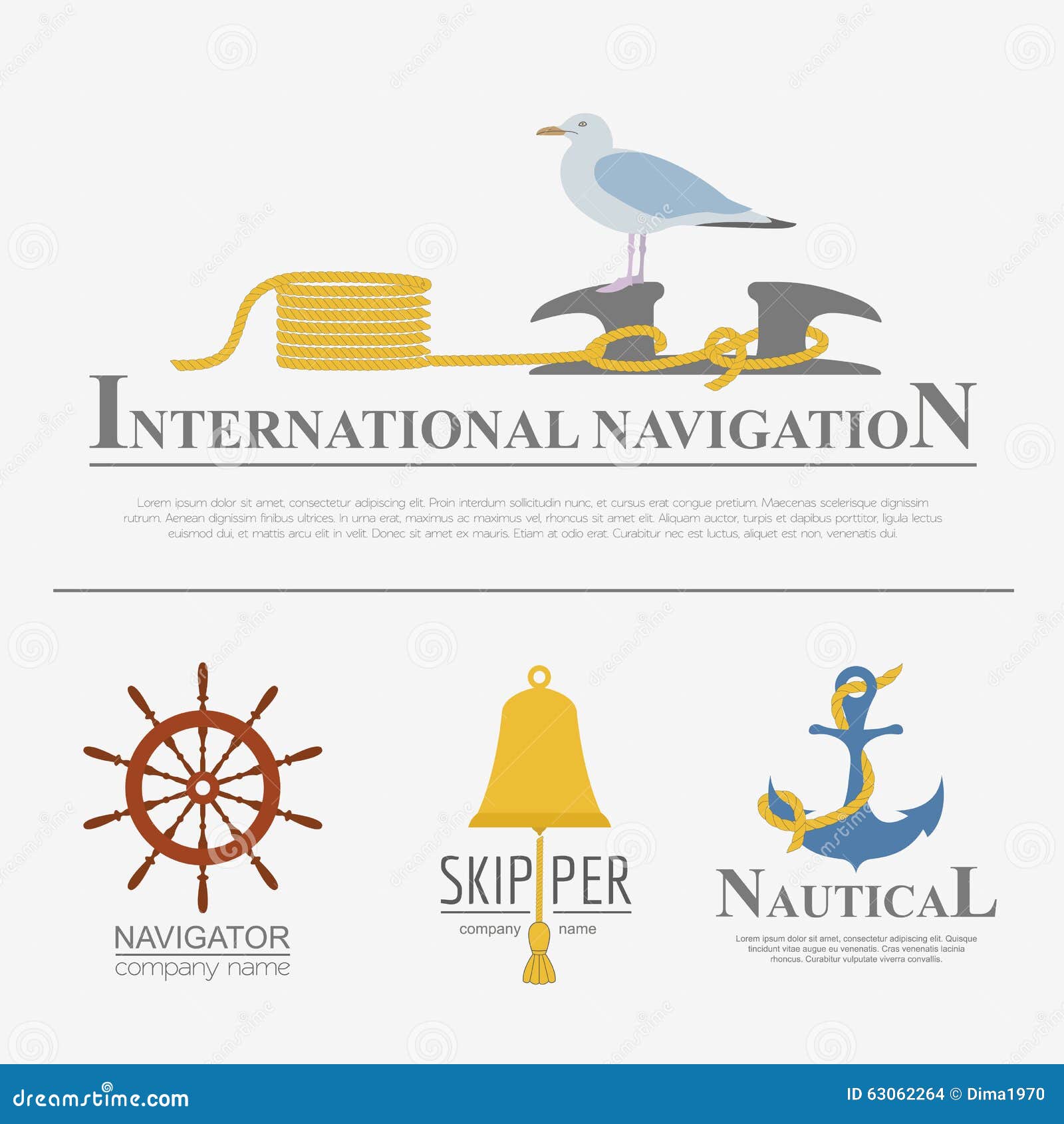 Set of Sailing Boat and Nautical Logos. Stock Vector - Illustration of ...