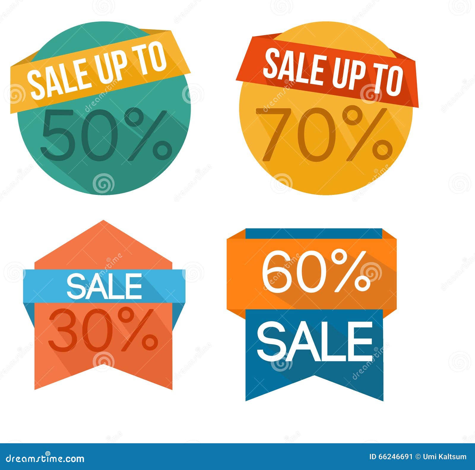 Set of sale badge stock vector. Illustration of illustrative - 66246691