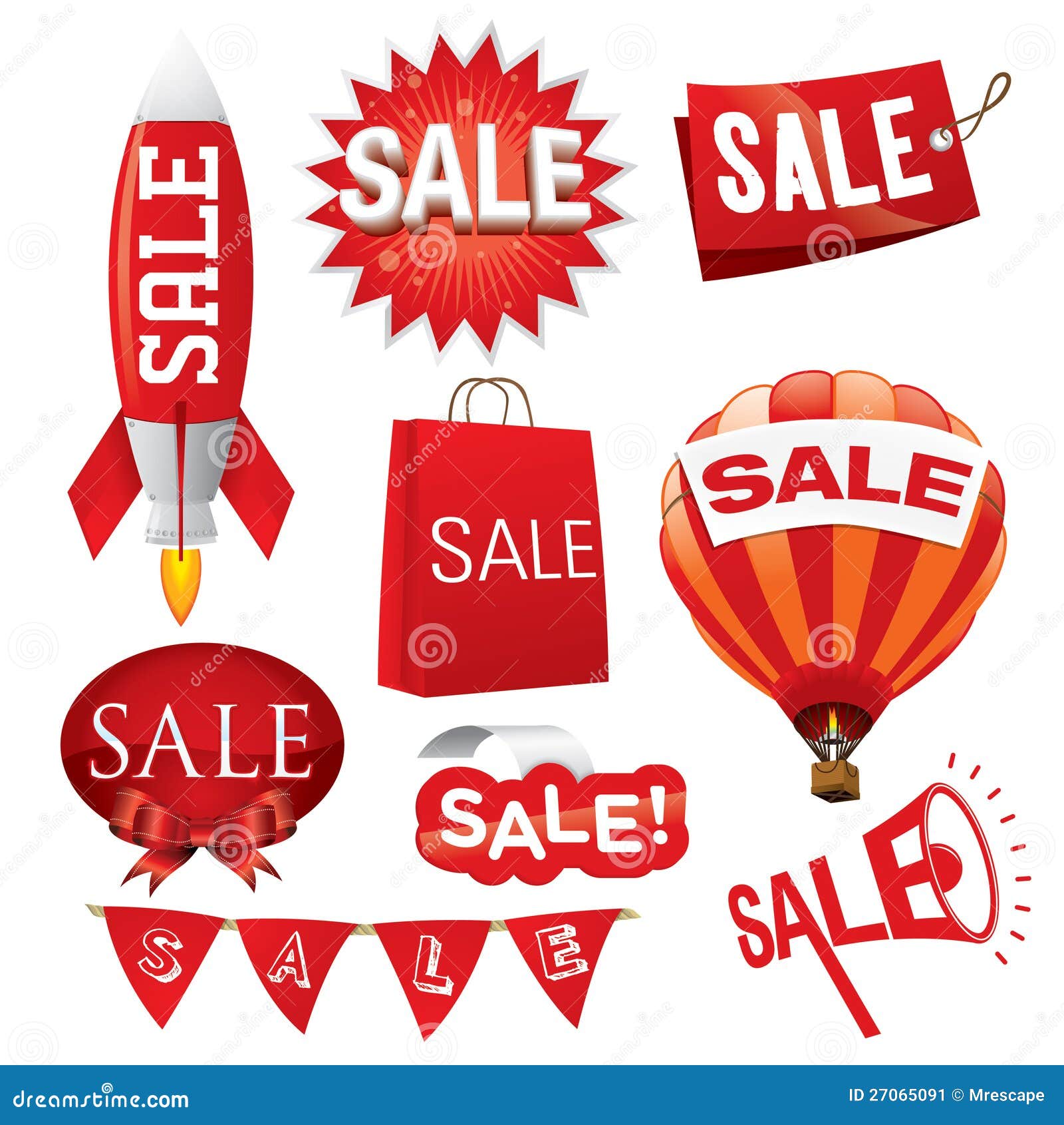 Set of sale vector stock vector. Illustration of line - 27065091