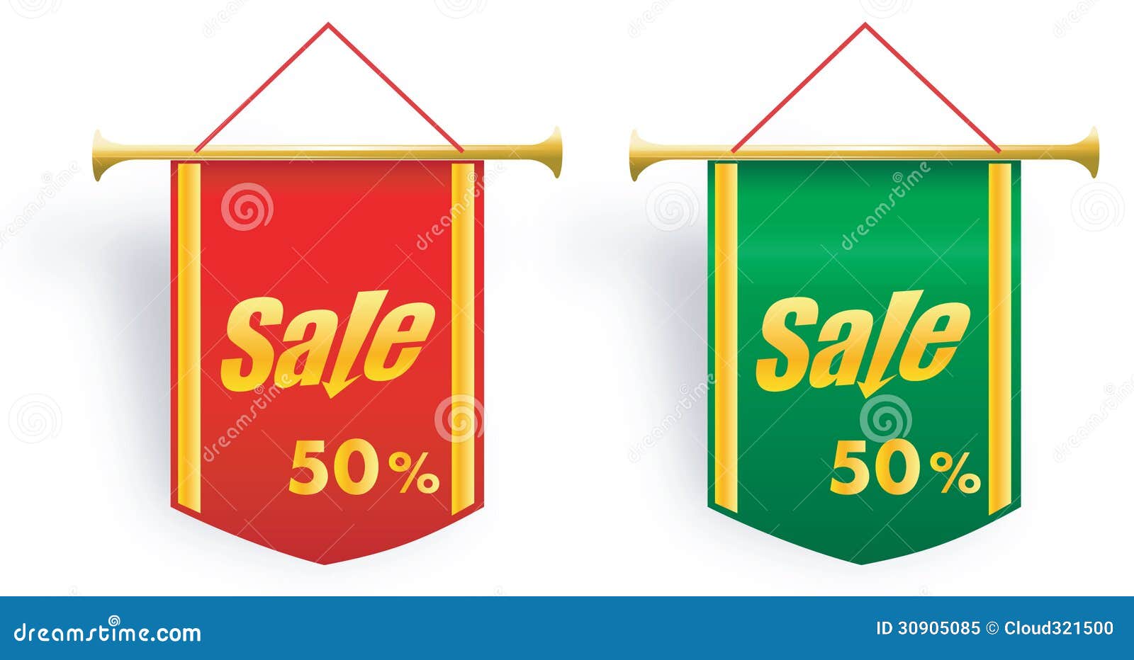 Set of sale vector banner stock vector. Illustration of design - 30905085