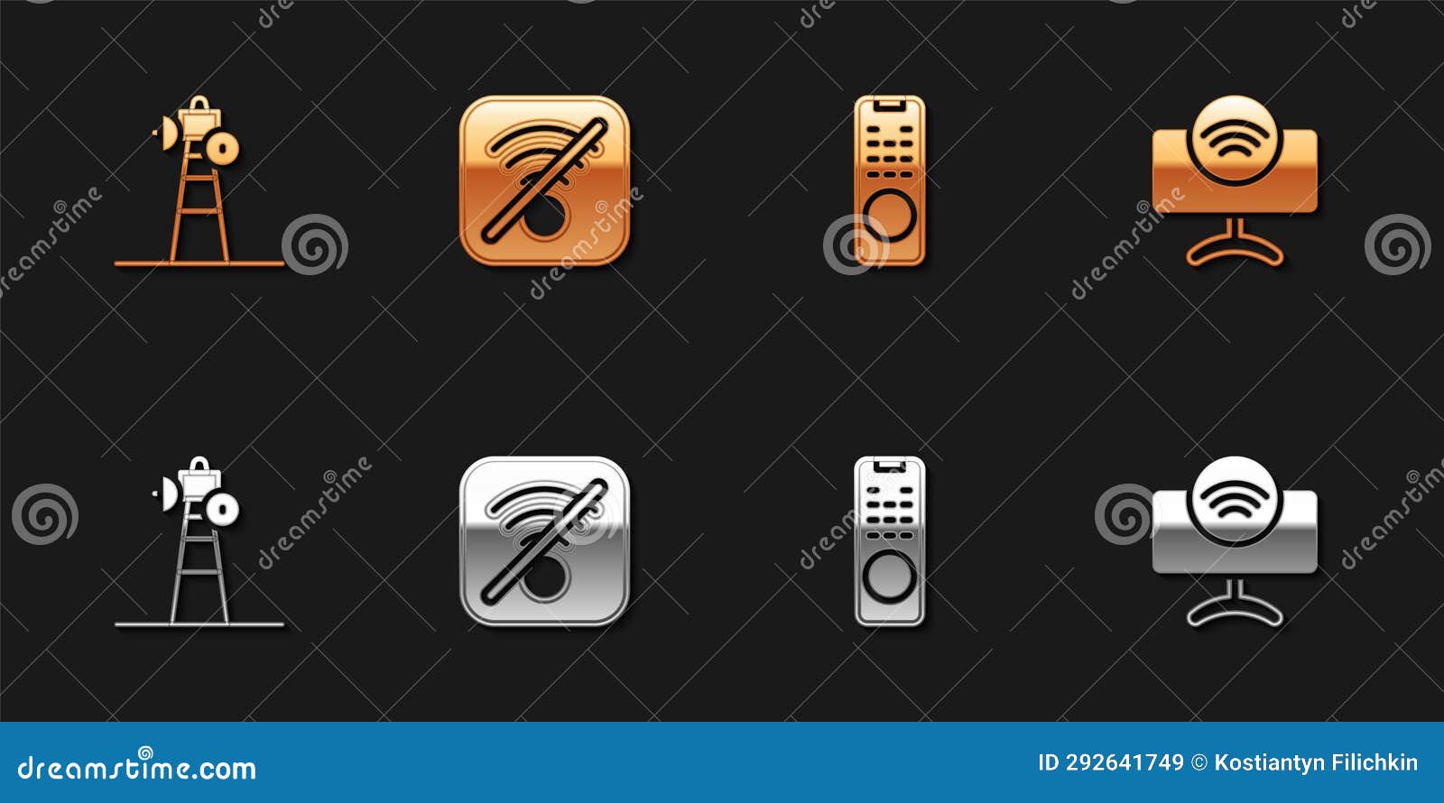 Set Satellite Dish, No Wi-Fi Wireless Internet, Remote Control and ...