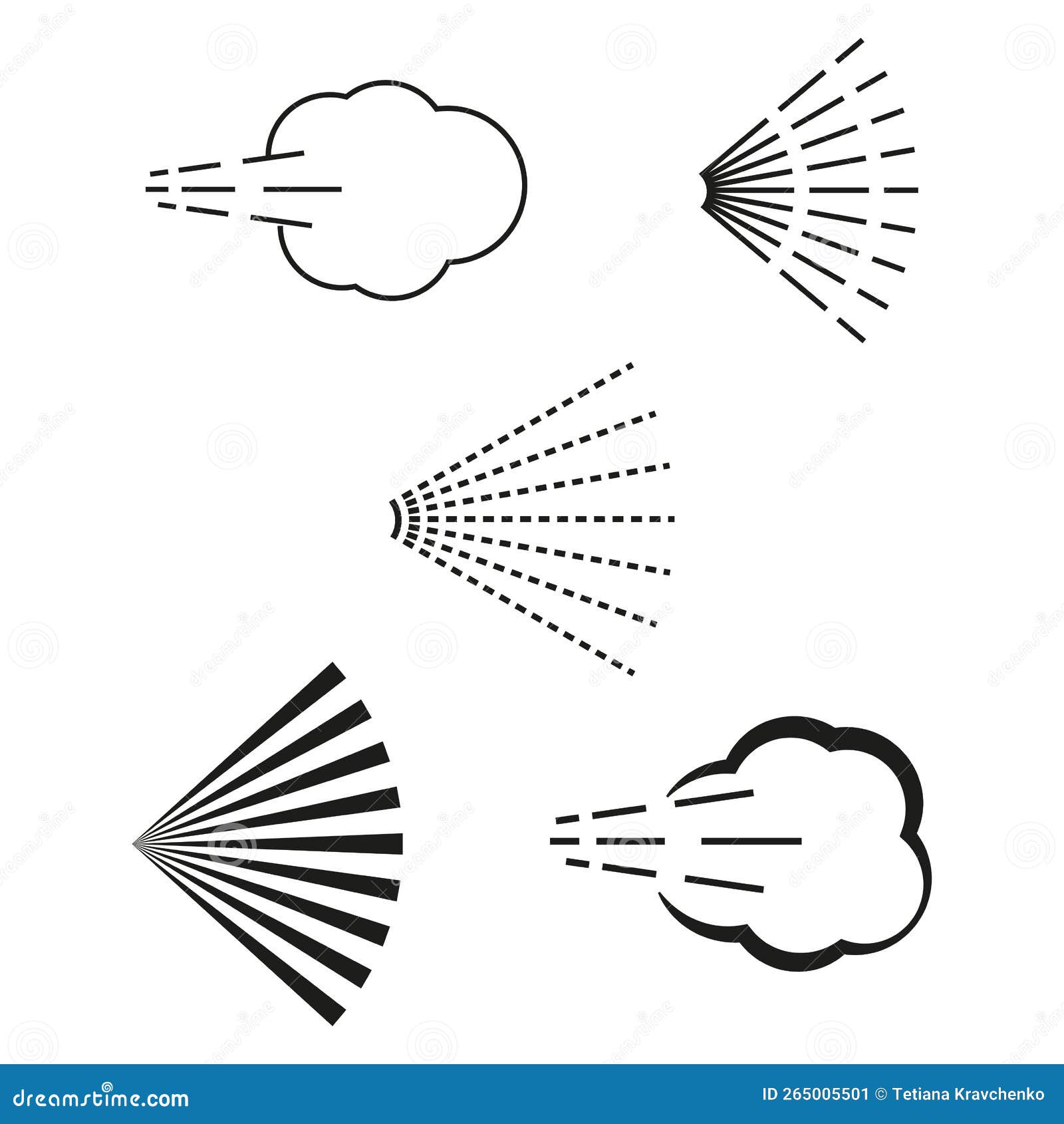 Set Scattering Icons. Spray Icons. Vector Illustration. Stock Image ...