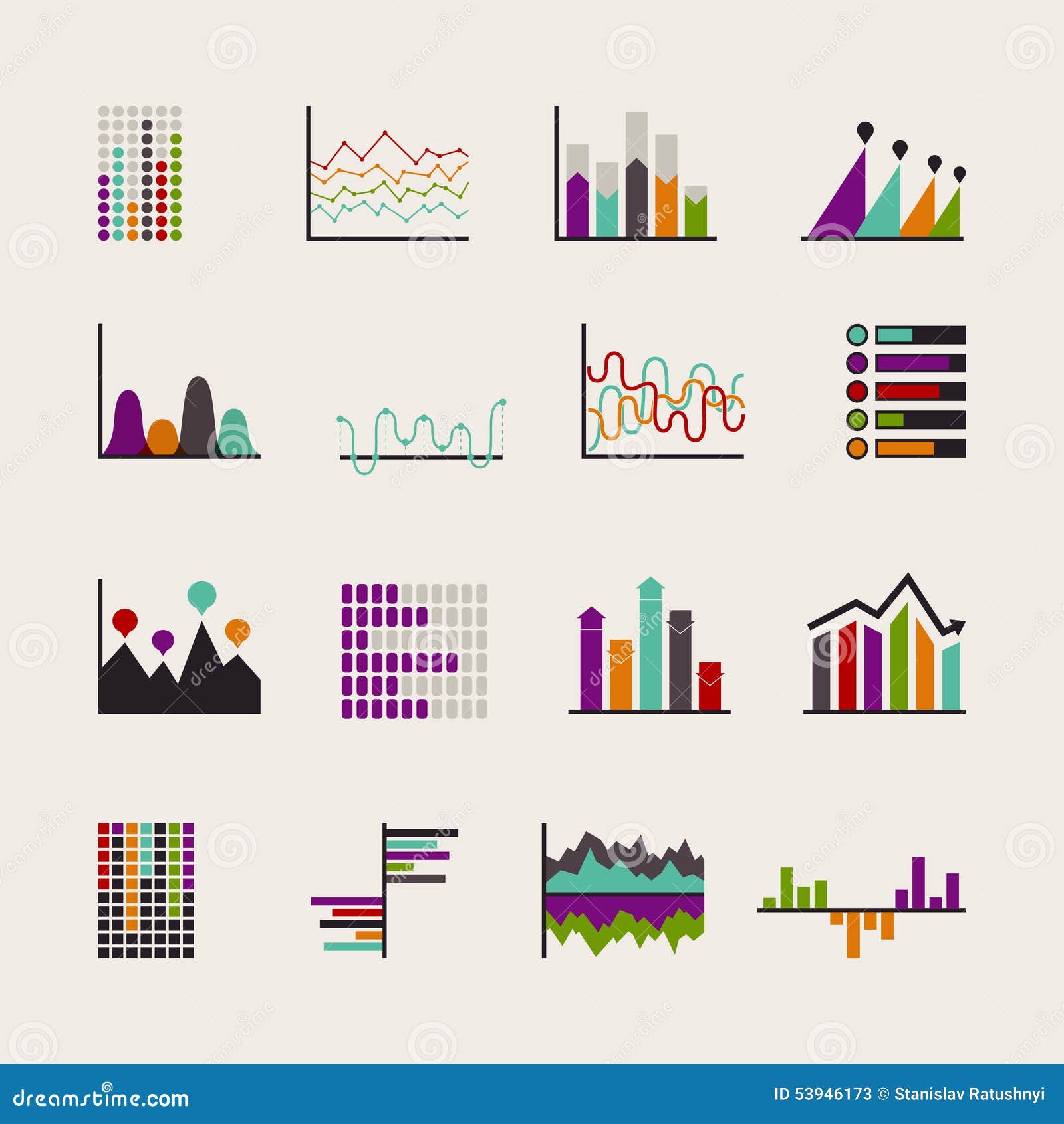 Set Schedules for Business Illustrations Stock Vector - Illustration of ...