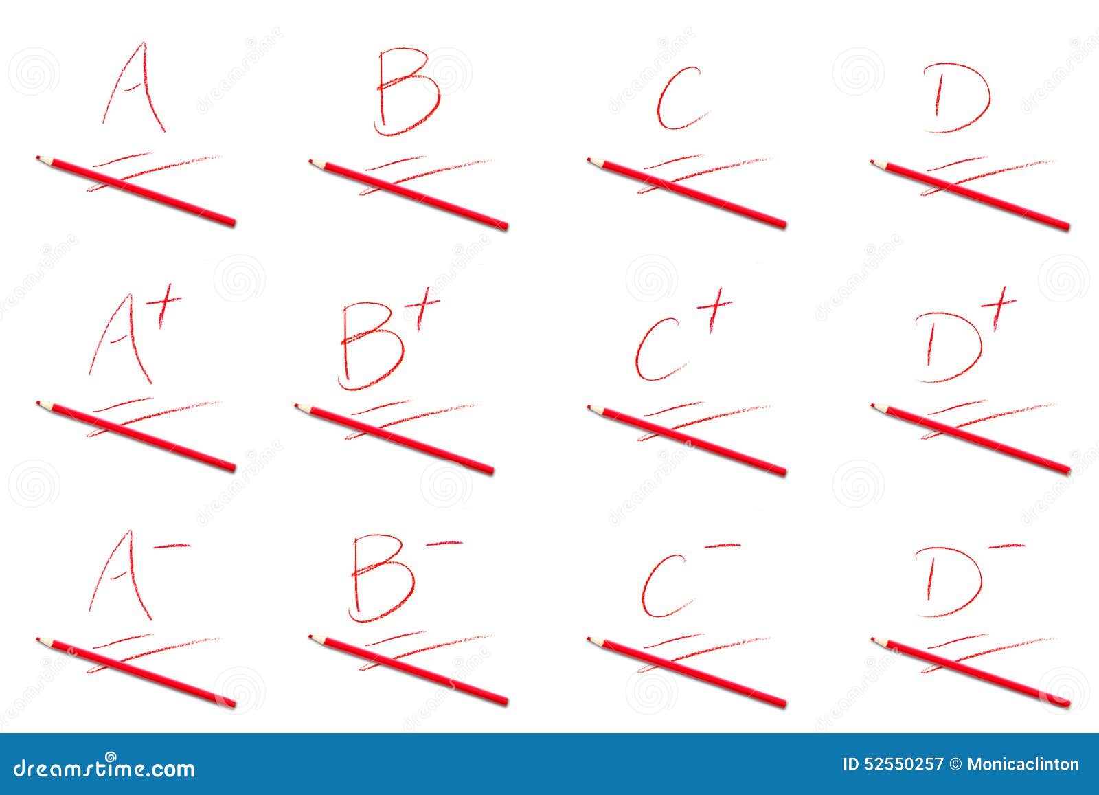 A set of School test score stock illustration. Illustration of ...