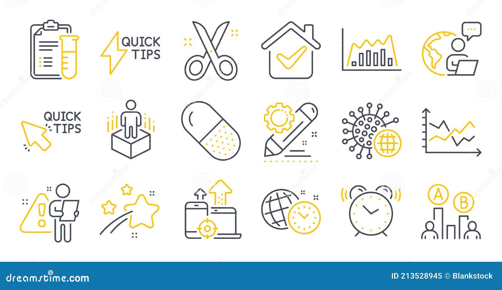 Set of Science Icons, Such As Scissors, Project Edit, Diagram Chart ...