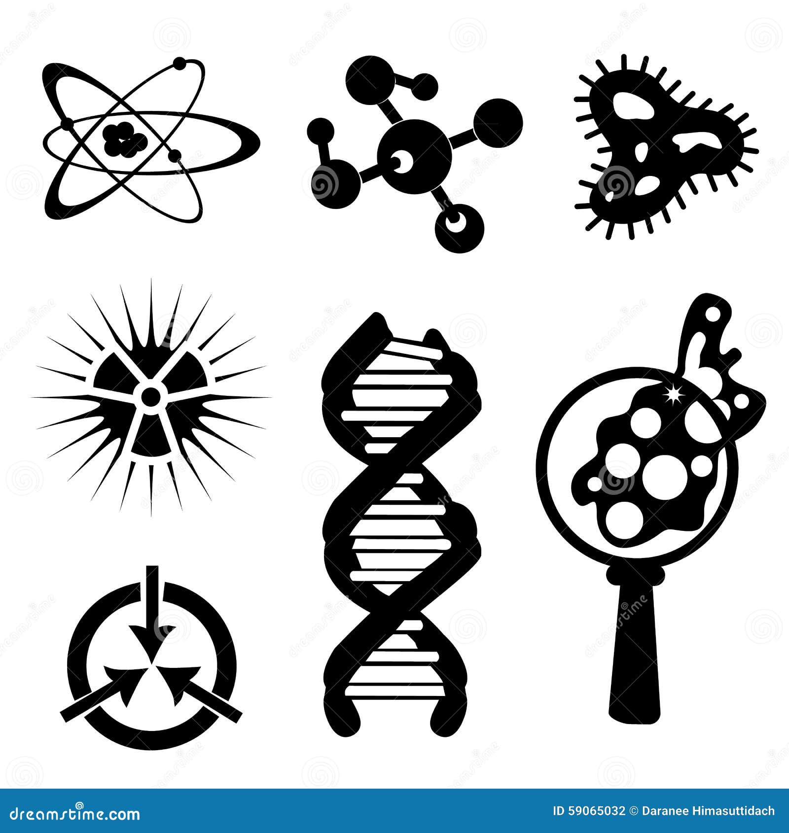 Set of Science Stuff Icon Lab Cartoon Icon Vector Stock Vector ...