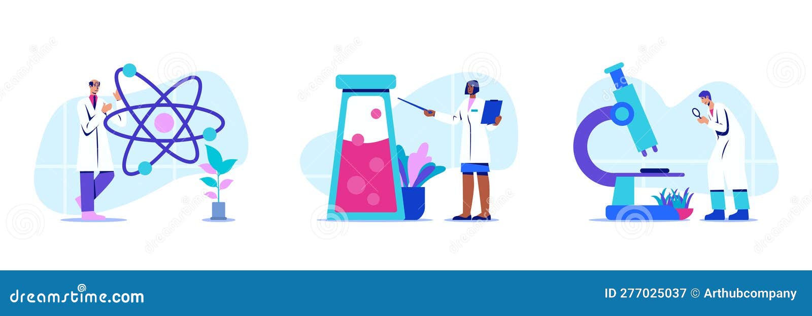 Set of Scientists of Different Fields Conduct Research in Laboratory ...