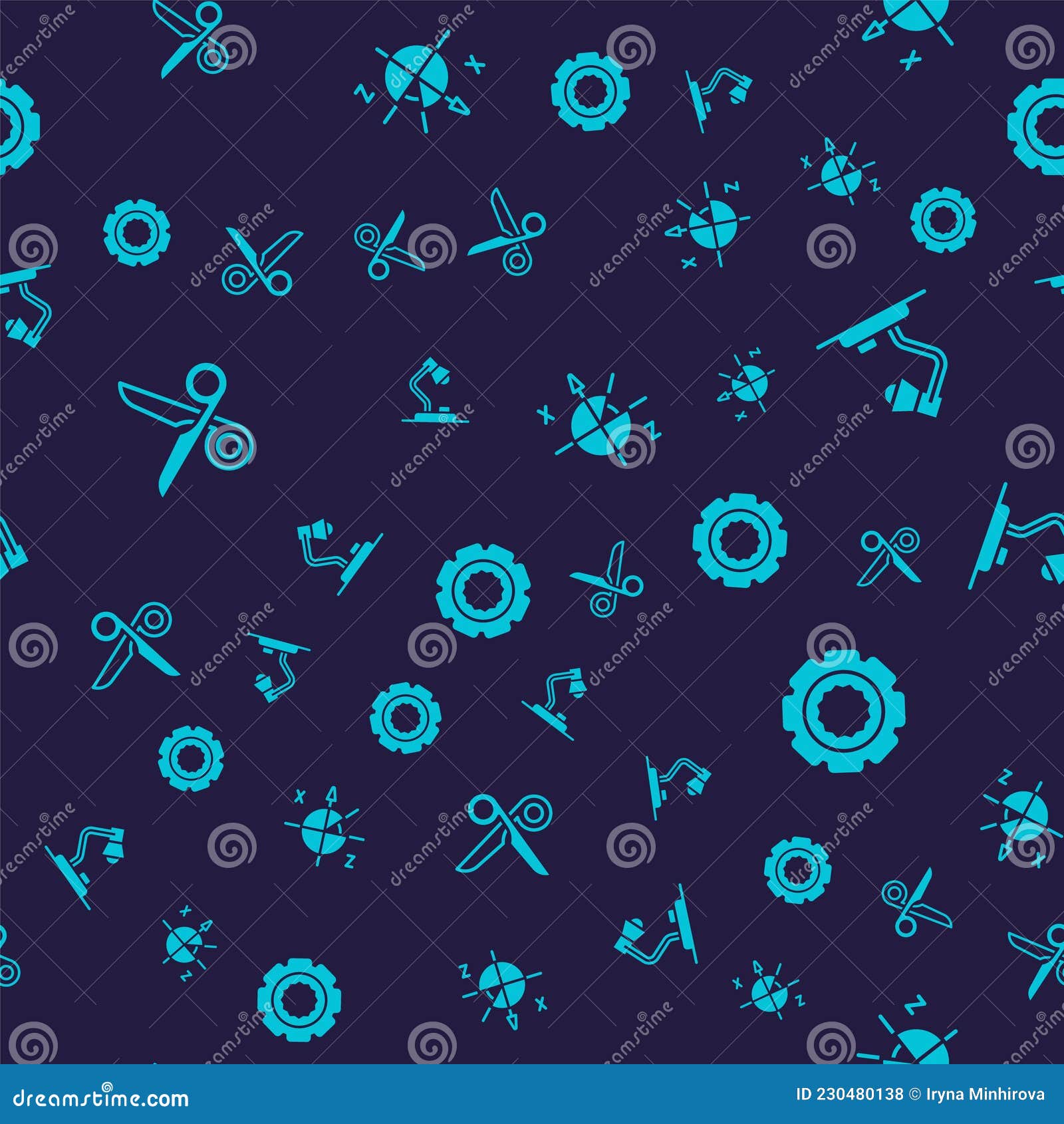 Trigonometric Circle Divided Into Four Quadrants.Versatile Trigonometry ...