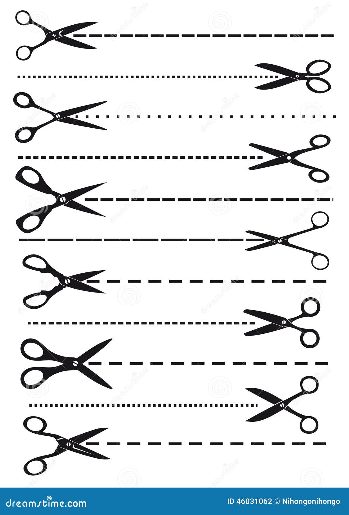 Set of scissors stock vector. Illustration of discount - 46031062