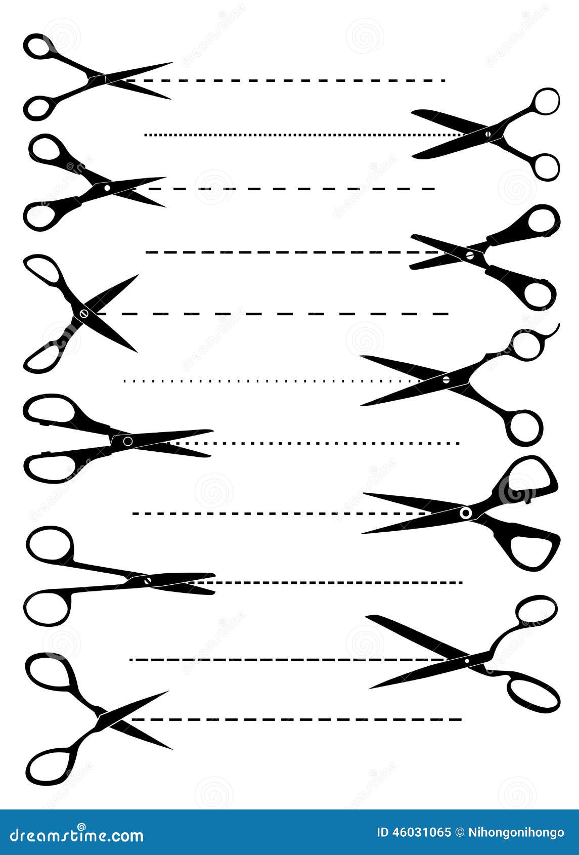 Set of scissors stock vector. Illustration of blade, label - 46031065