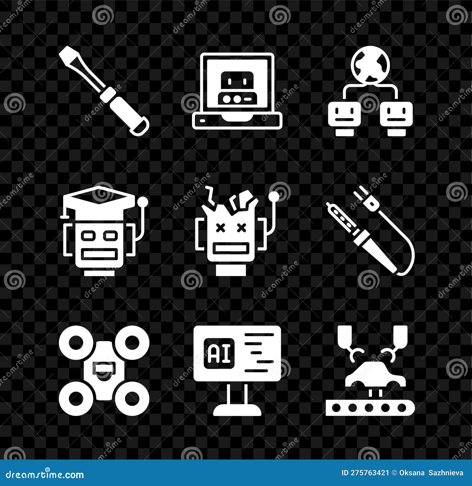 Set Screwdriver, Creating Robot, Artificial Intelligence, Drone ... Set Screwdriver, Creating Robot, Artificial Intelligence, Drone ...