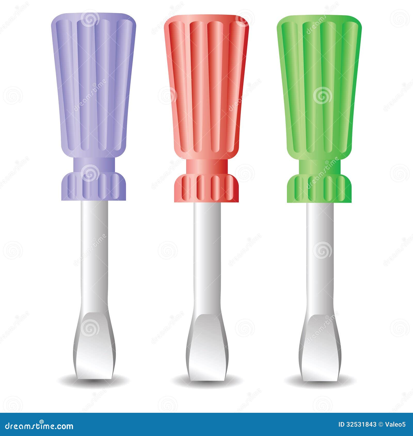 Set of screwdrivers stock vector. Illustration of carpentry - 32531843