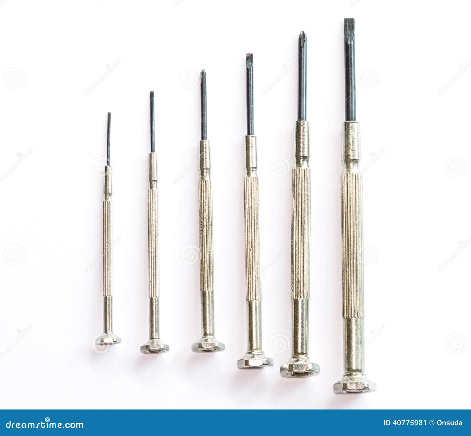 Set of screwdrivers stock image. Image of iron, shiny - 40775981