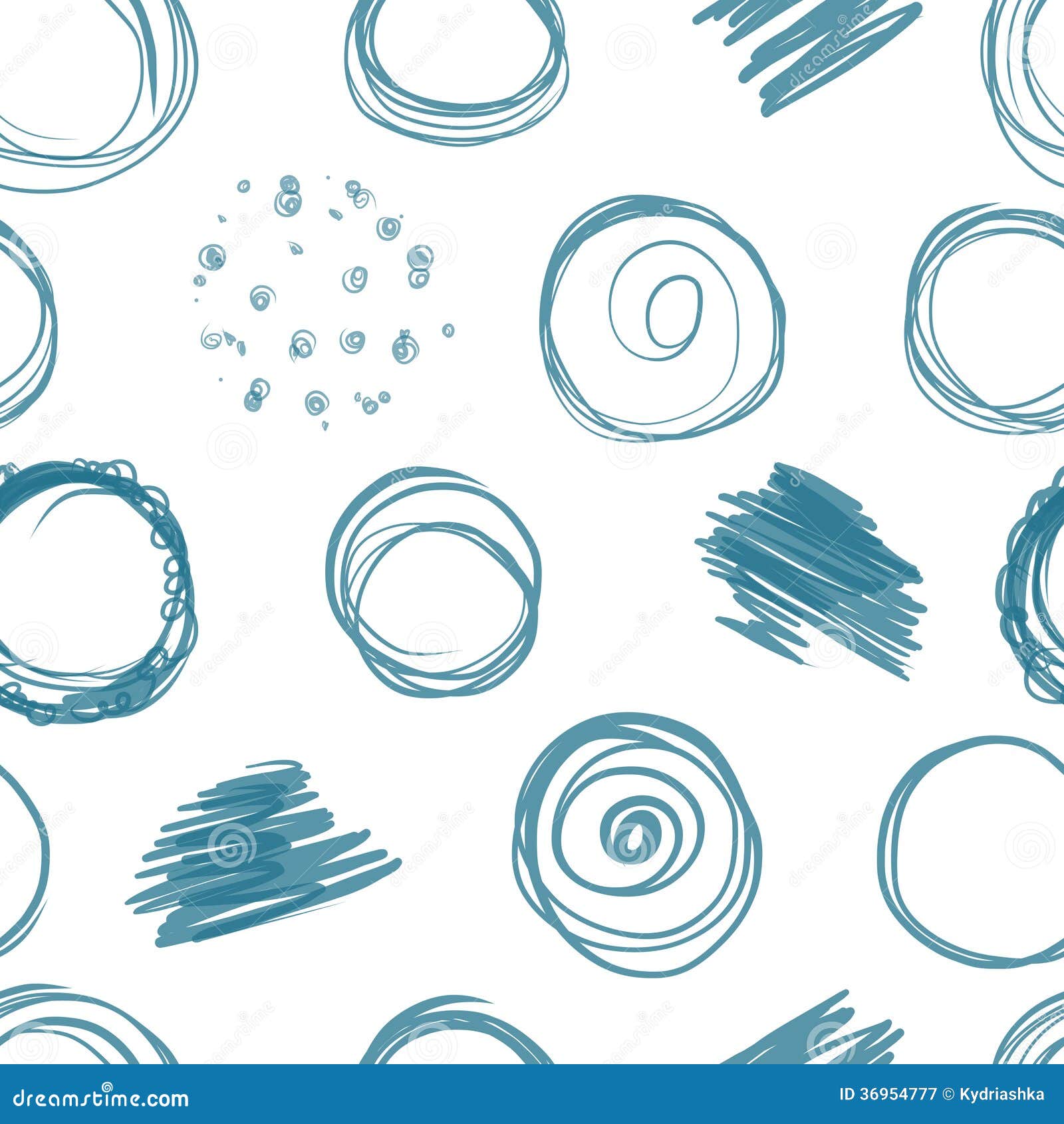 Set of Scribbles for Your Design Stock Vector - Illustration of circle ...