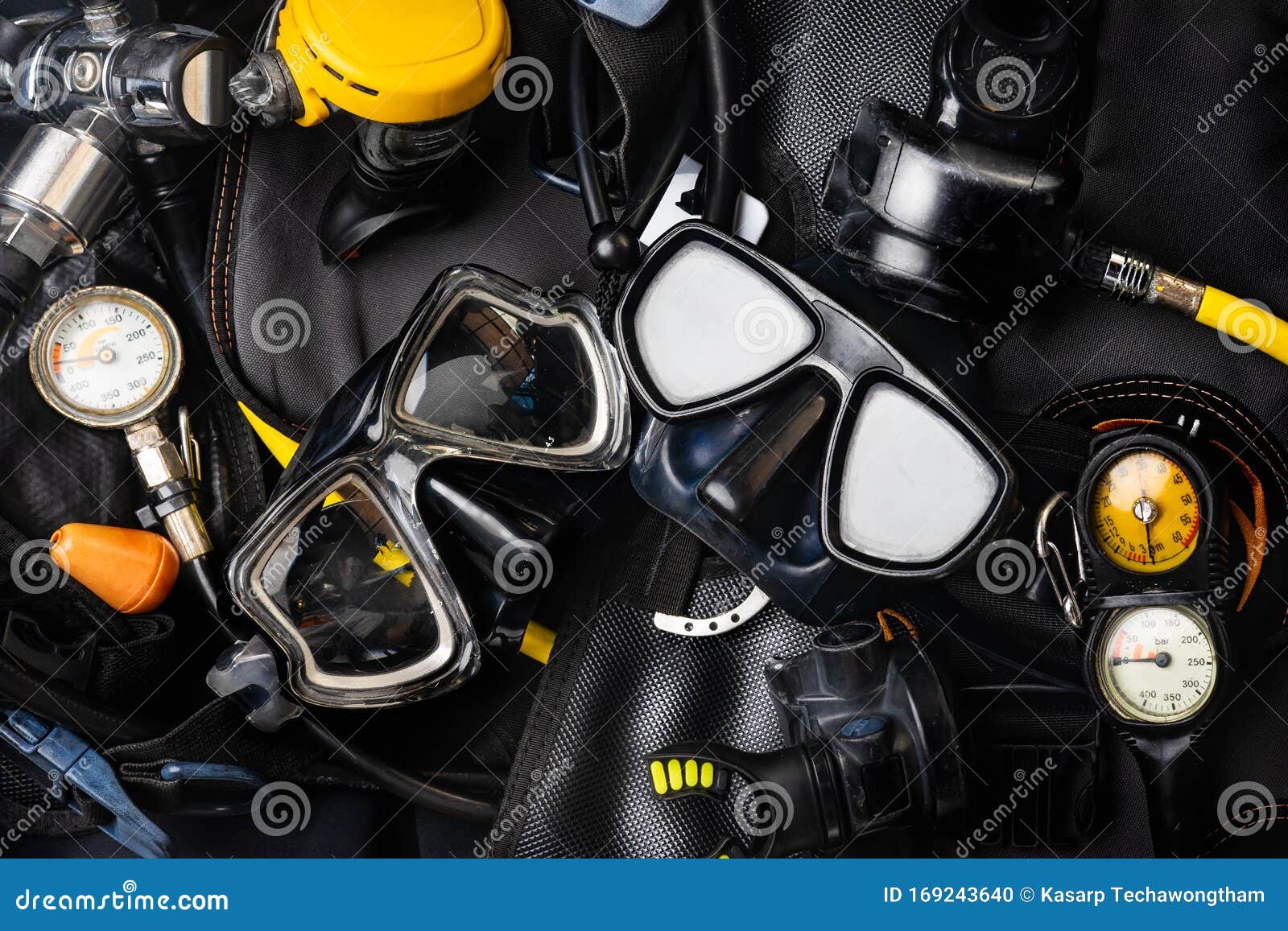 Set of Scuba Diving Gear Kit Stock Photo - Image of decompression ... Set of Scuba Diving Gear Kit Stock Photo - Image of decompression ...