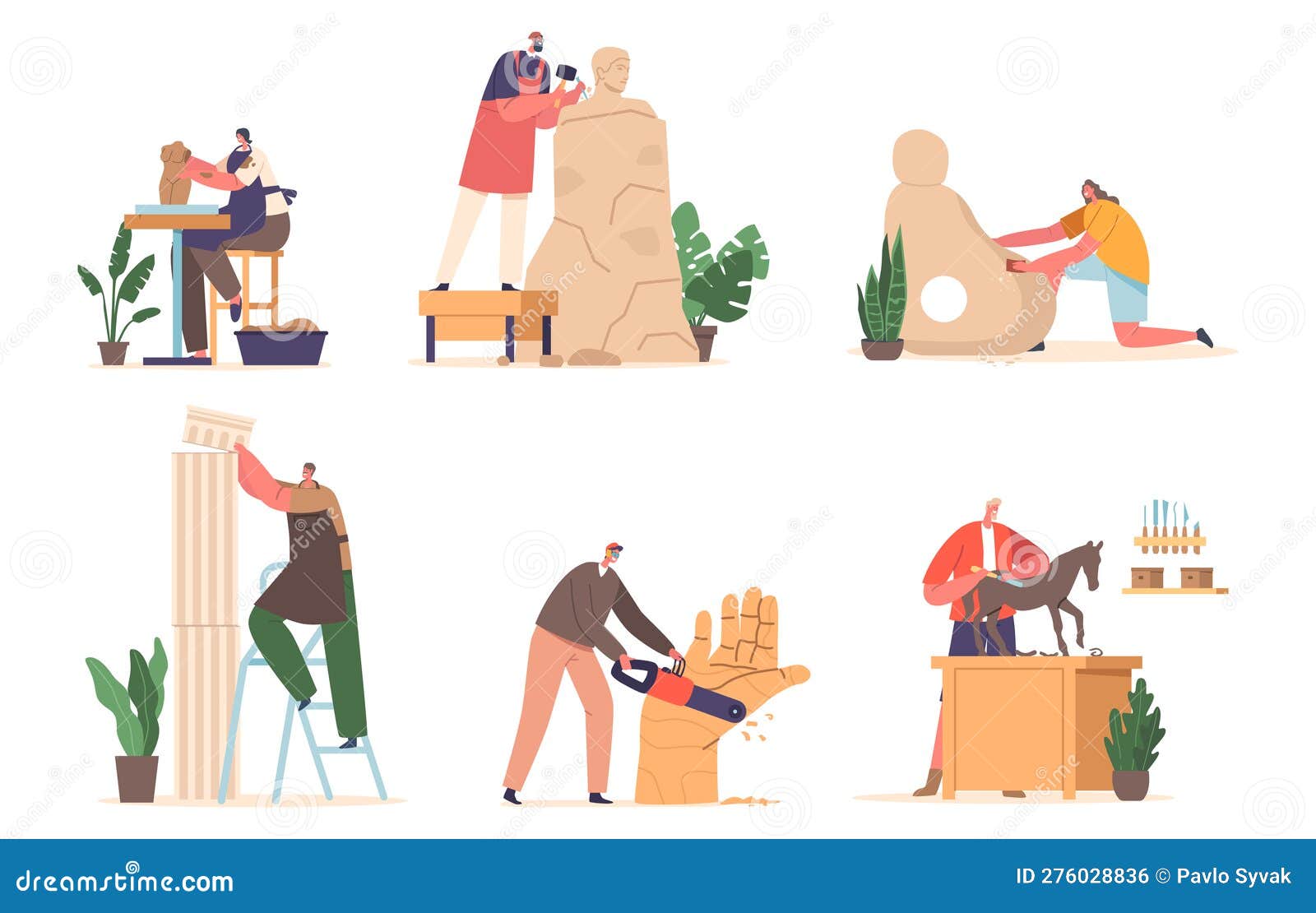 Shaping Cartoon Girl With An Apple | CartoonDealer.com #67526677