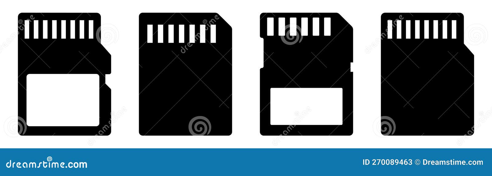 Set of sd card icons stock vector. Illustration of logo - 270089463