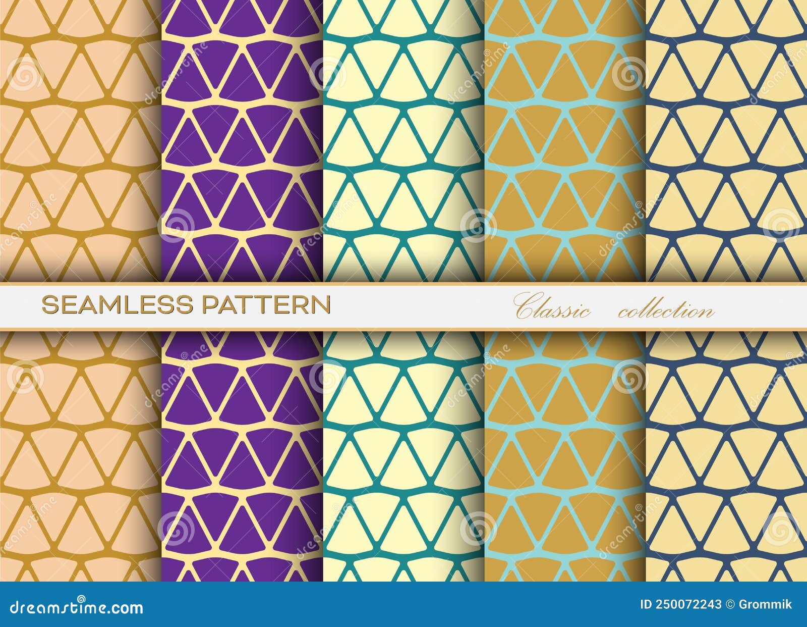 Set Seamless Abstract Pattern of Arbitrary Shapes of Different Color ...