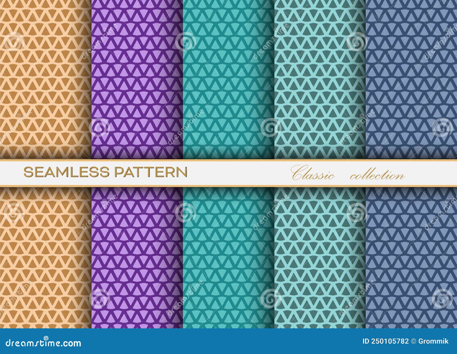 Set Seamless Abstract Pattern of Arbitrary Shapes of Different Color ...