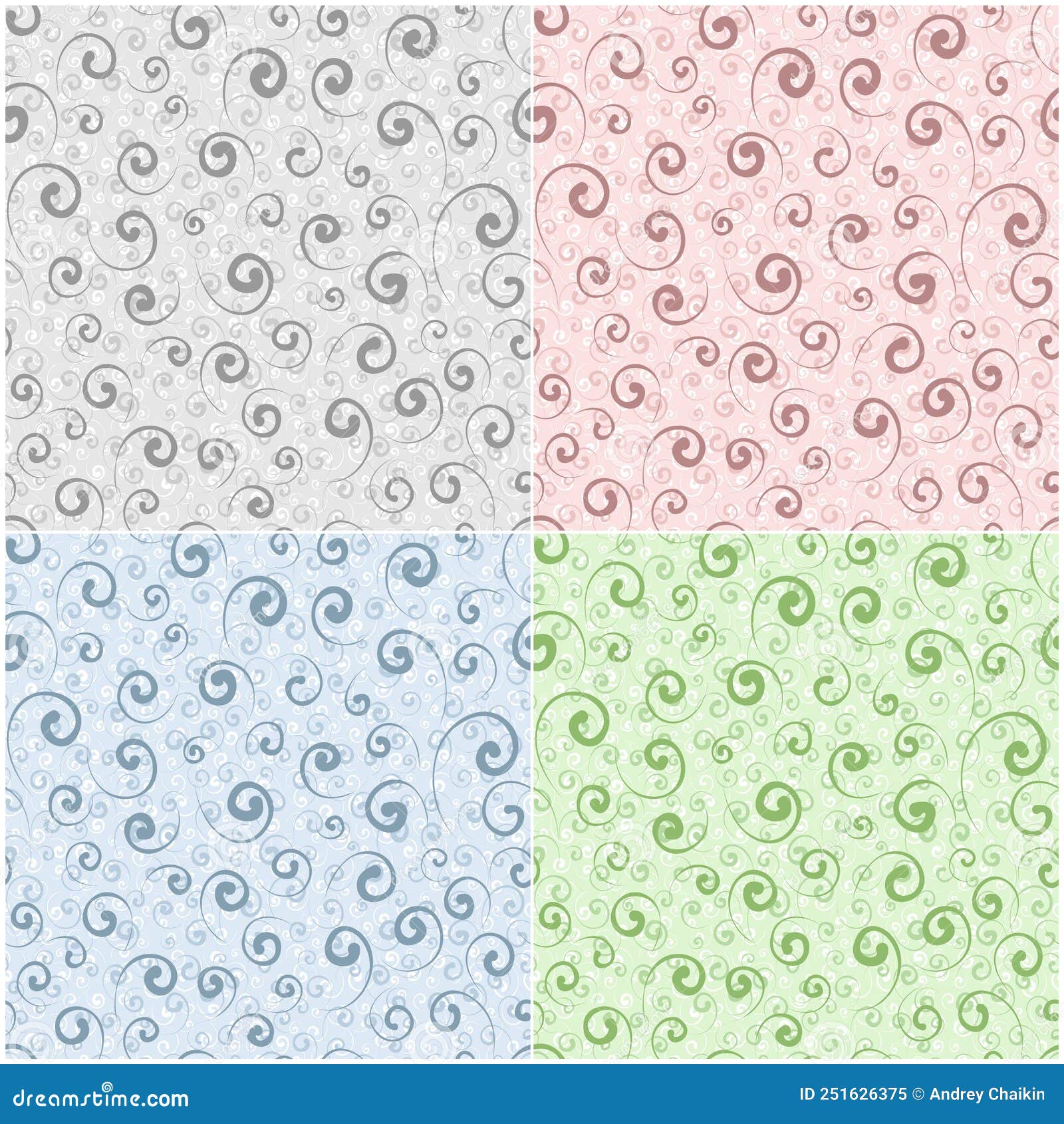 Set Seamless Backgrounds with Pattern. Stock Vector - Illustration of ...