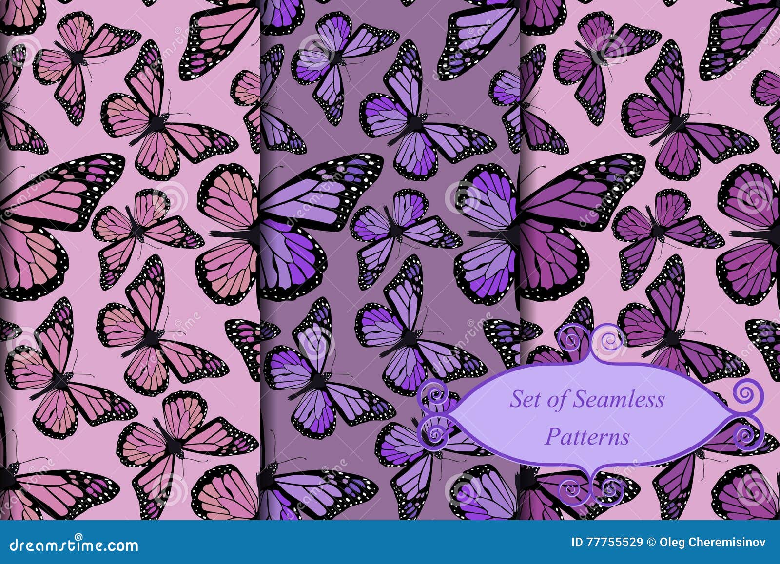 Butterfly Patterns Royalty-Free Stock Photo | CartoonDealer.com #295961799