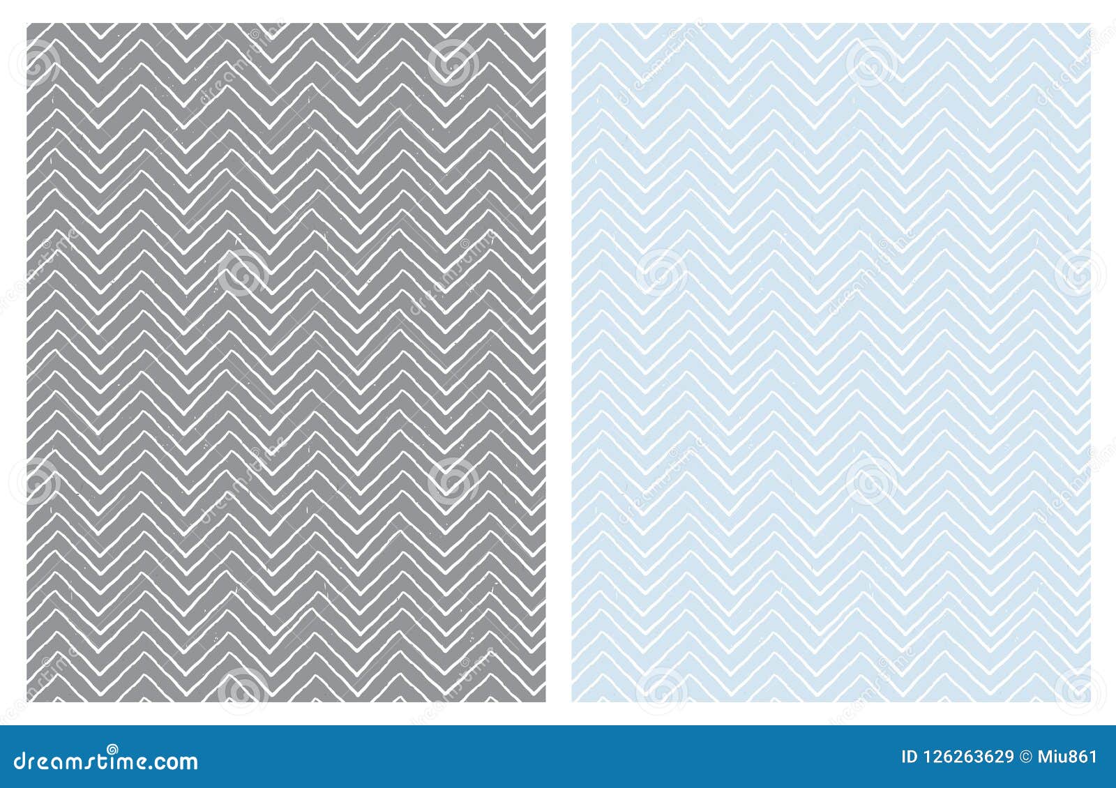 Set of Seamless Cute Chevron Patterns. Stock Vector - Illustration of ...