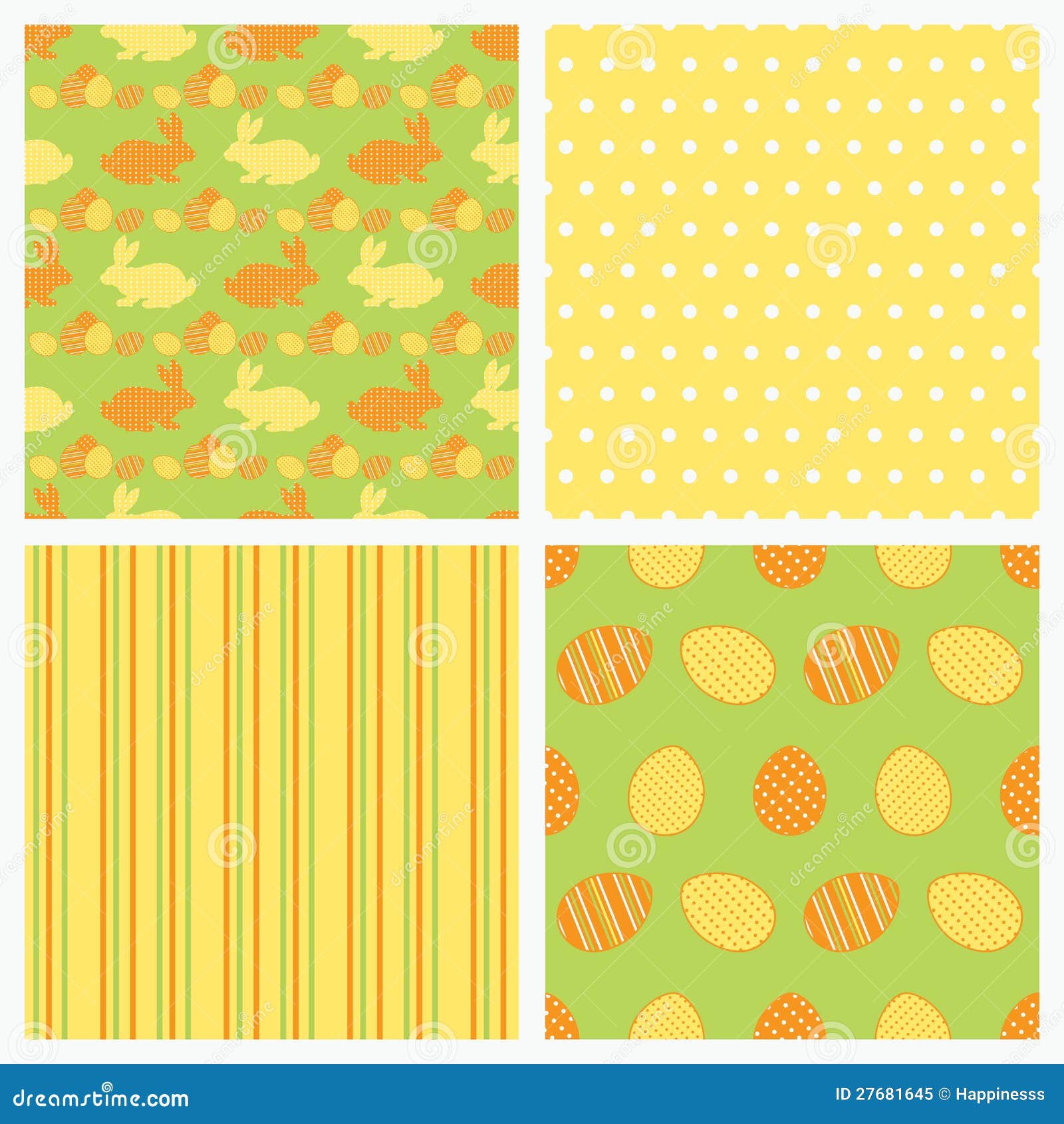 Set of Seamless Easter Textures. Stock Vector - Illustration of ...