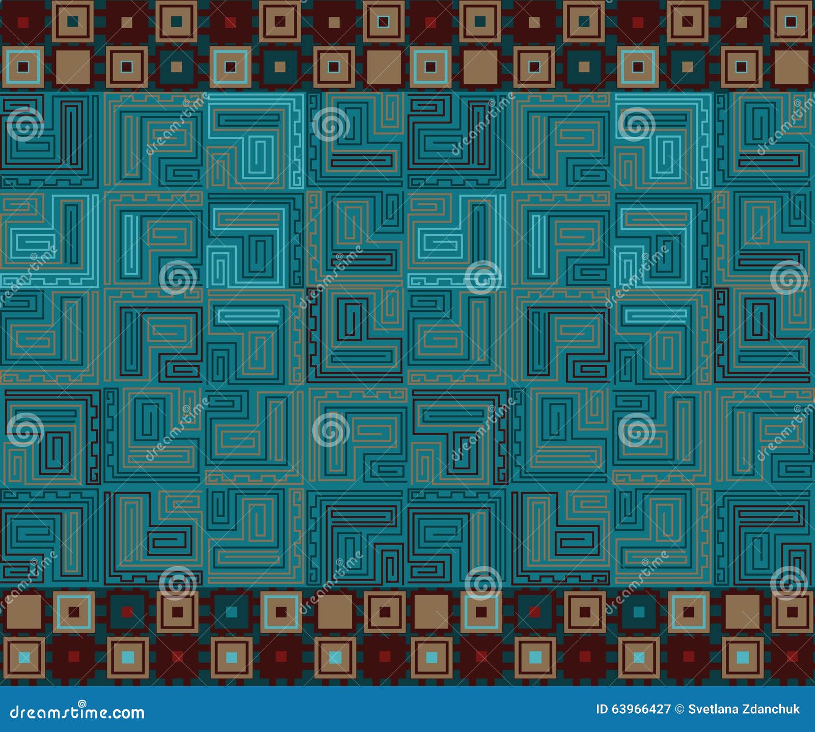 Set of Seamless Geometric Square Patterns Stock Vector - Illustration ...