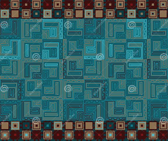 Set of Seamless Geometric Square Patterns Stock Vector - Illustration ...