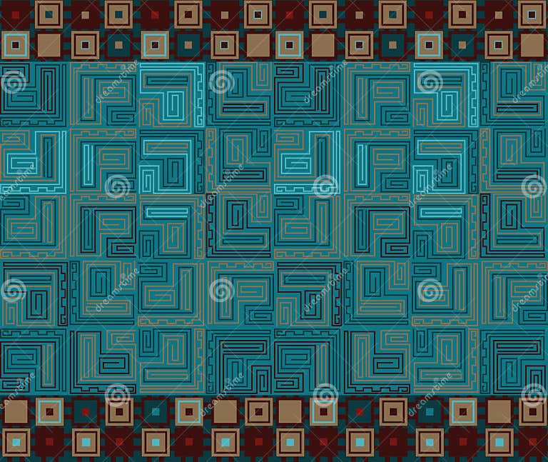 Set of Seamless Geometric Square Patterns Stock Vector - Illustration ...