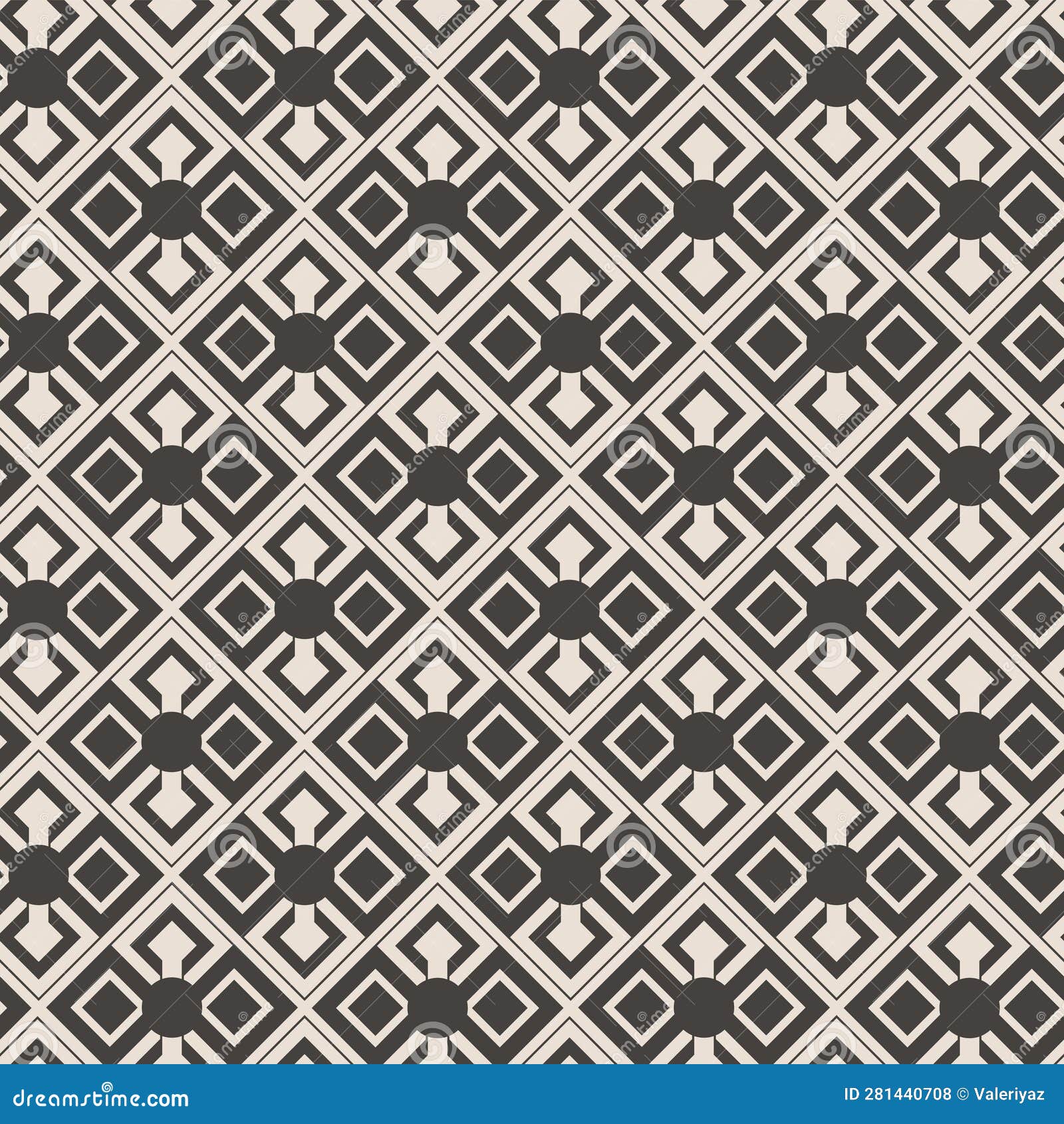 A Set of Seamless Pattern with Geometric Shapes, Ornament Different ...