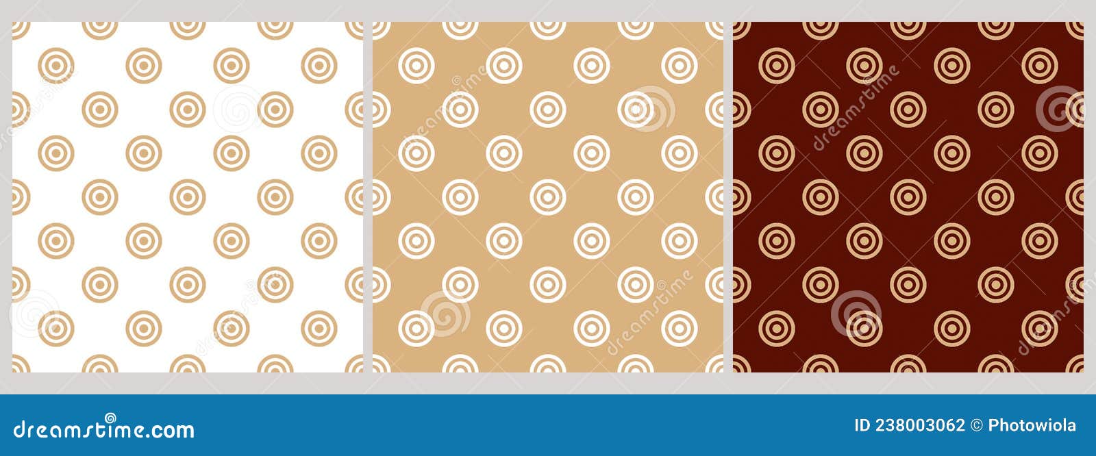 Set of 3 Seamless Pattern for Materials, Wallpapers, Bedding Fabrics ...