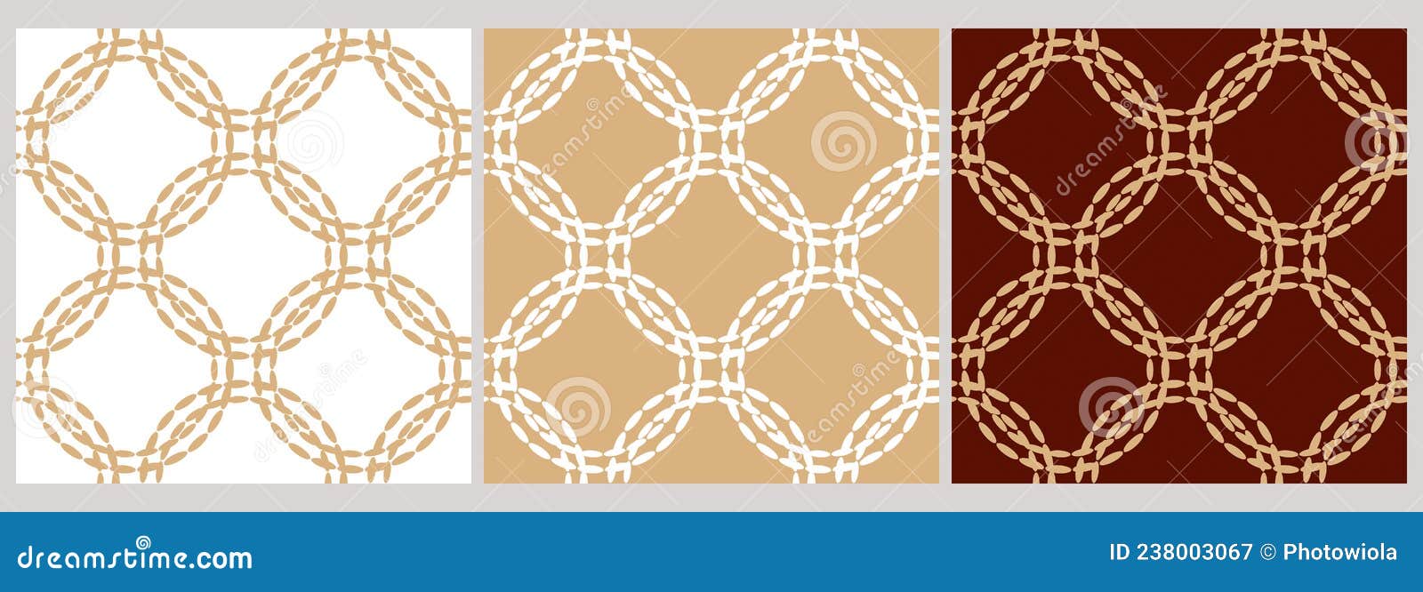 Set of 3 Seamless Pattern for Materials, Wallpapers, Bedding Fabrics ...